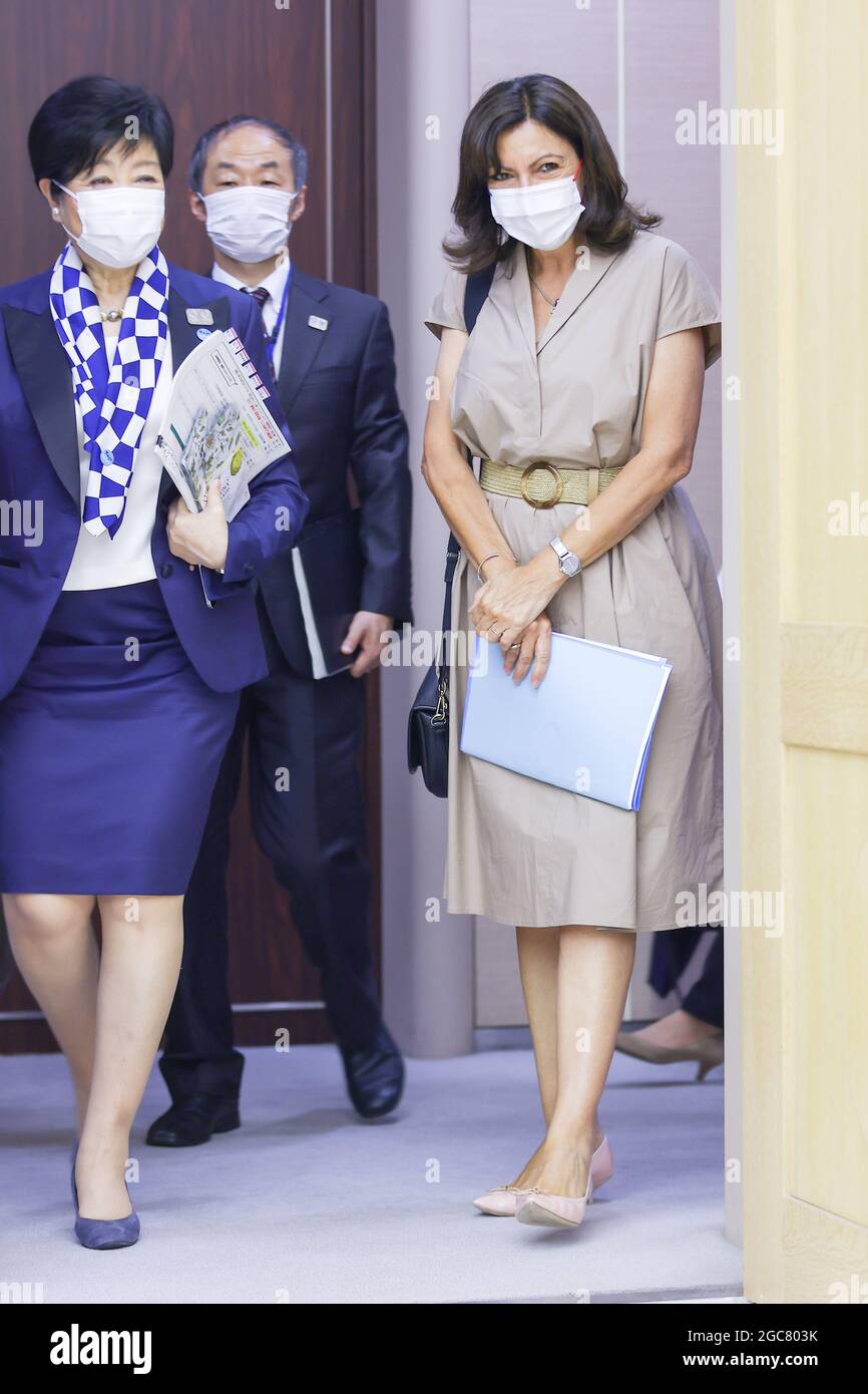 Tokyo, Japan. 07th Aug, 2021. Yuriko Koike, Governor of the Tokyo ...