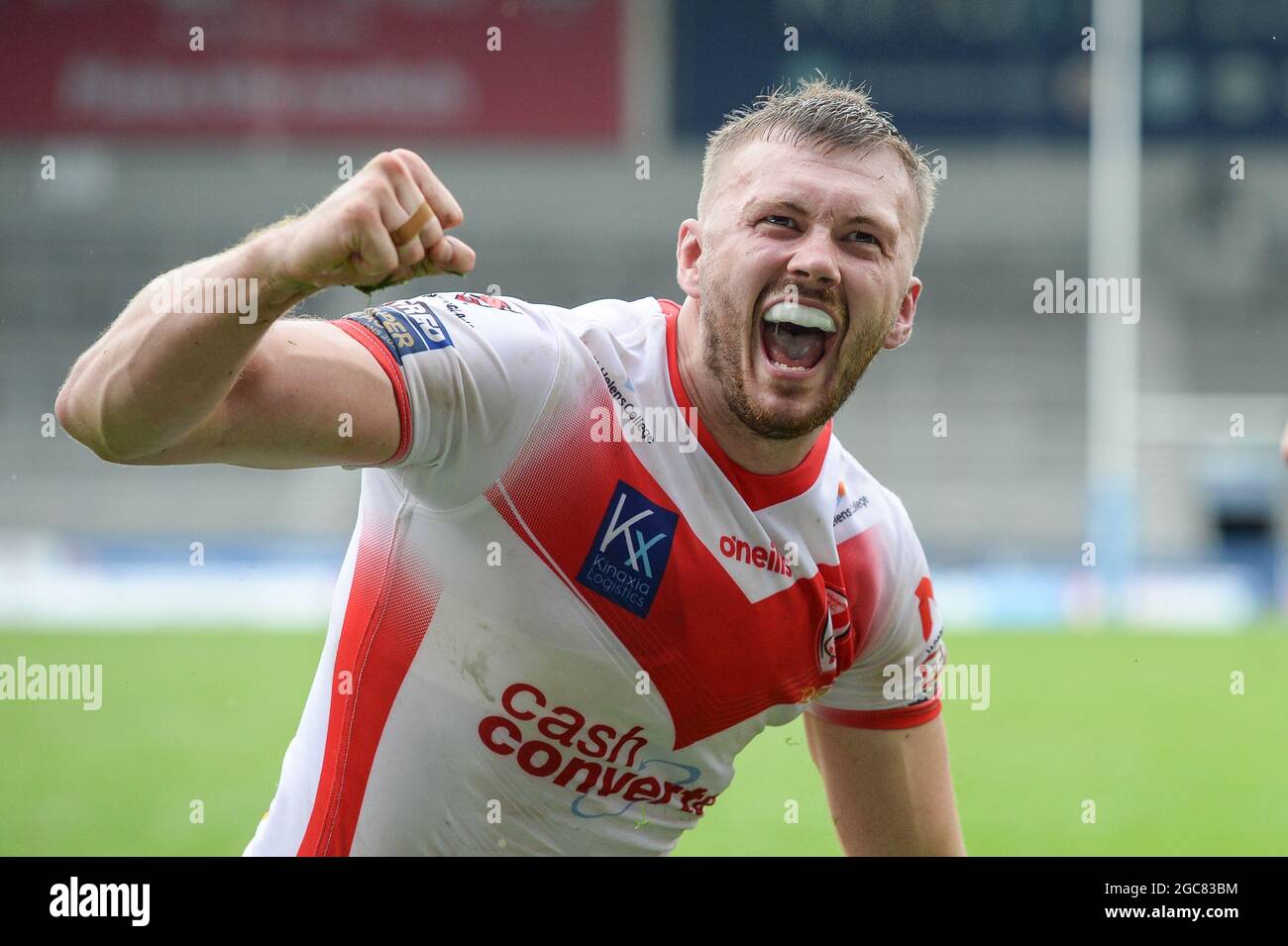 St. Helens, England - 7 August 2021 - Joe Batchelor of St Helens ...