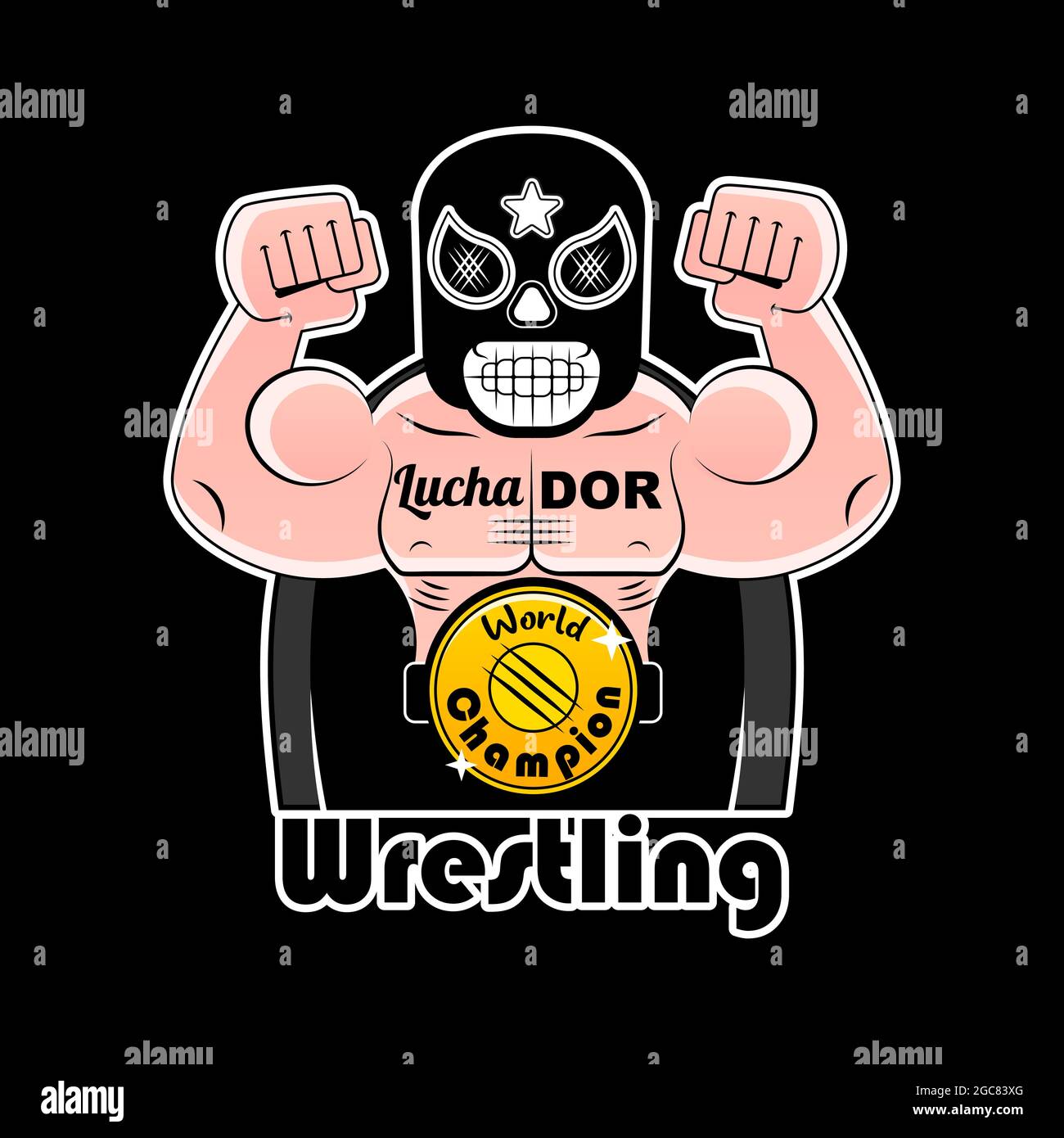 Luchador vector hi-res stock photography and images - Alamy