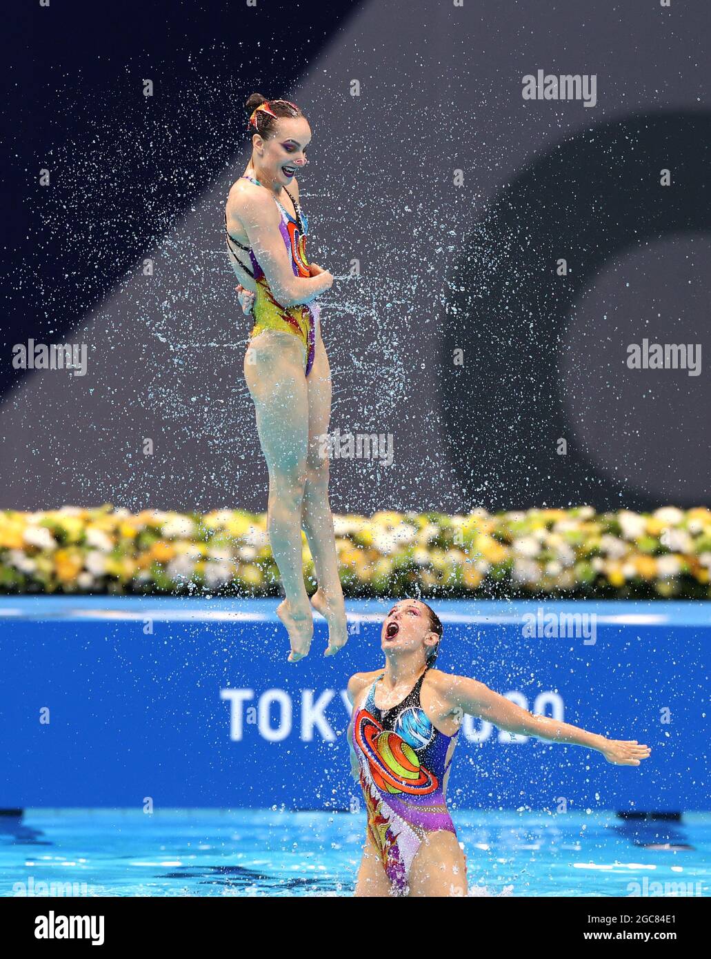 Tokyo, Japan. 7th Aug, 2021. Team ROC compete during the artistic ...