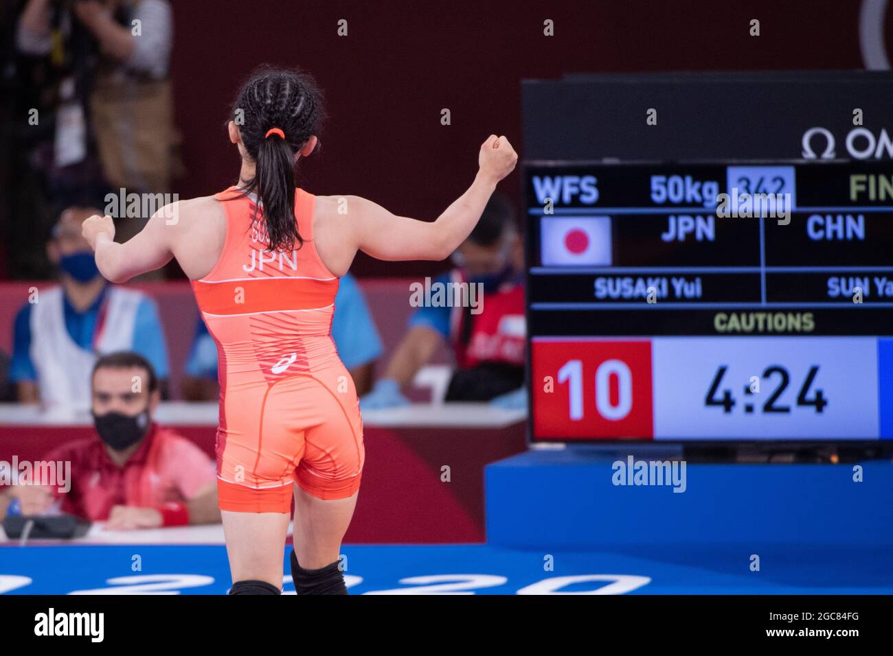 Tokyo, Japan. 05th Aug, 2021. SUSAKI Yui (JPN) Women's Freestyle 50kg ...