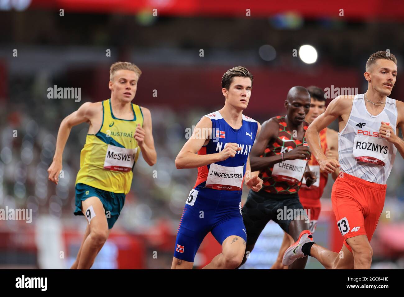 Tokyo, Japan. 7th Aug, 2021. Jakob INGEBRIGTSEN (NOR) competes in the ...