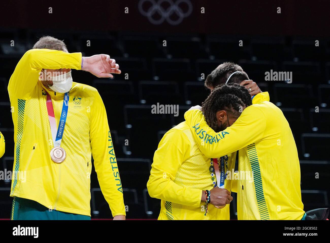 Tokyo, Japan. 07th Aug, 2021. Members of the Australian Men's ...