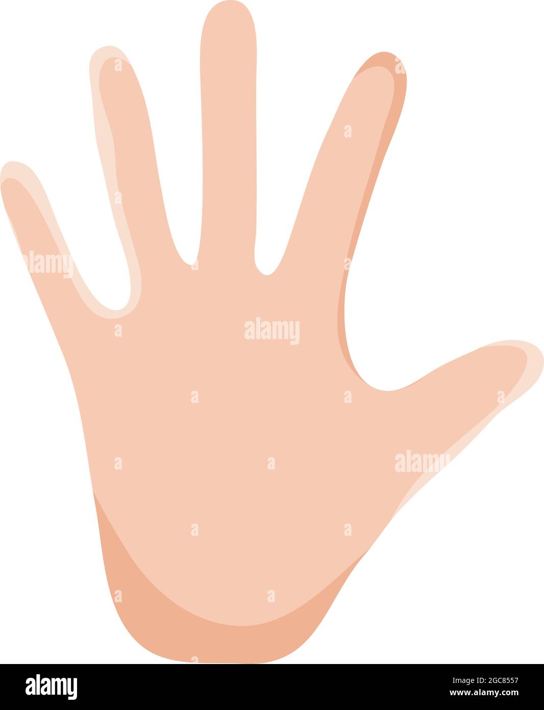 human hand icon on white background Stock Vector Image & Art - Alamy