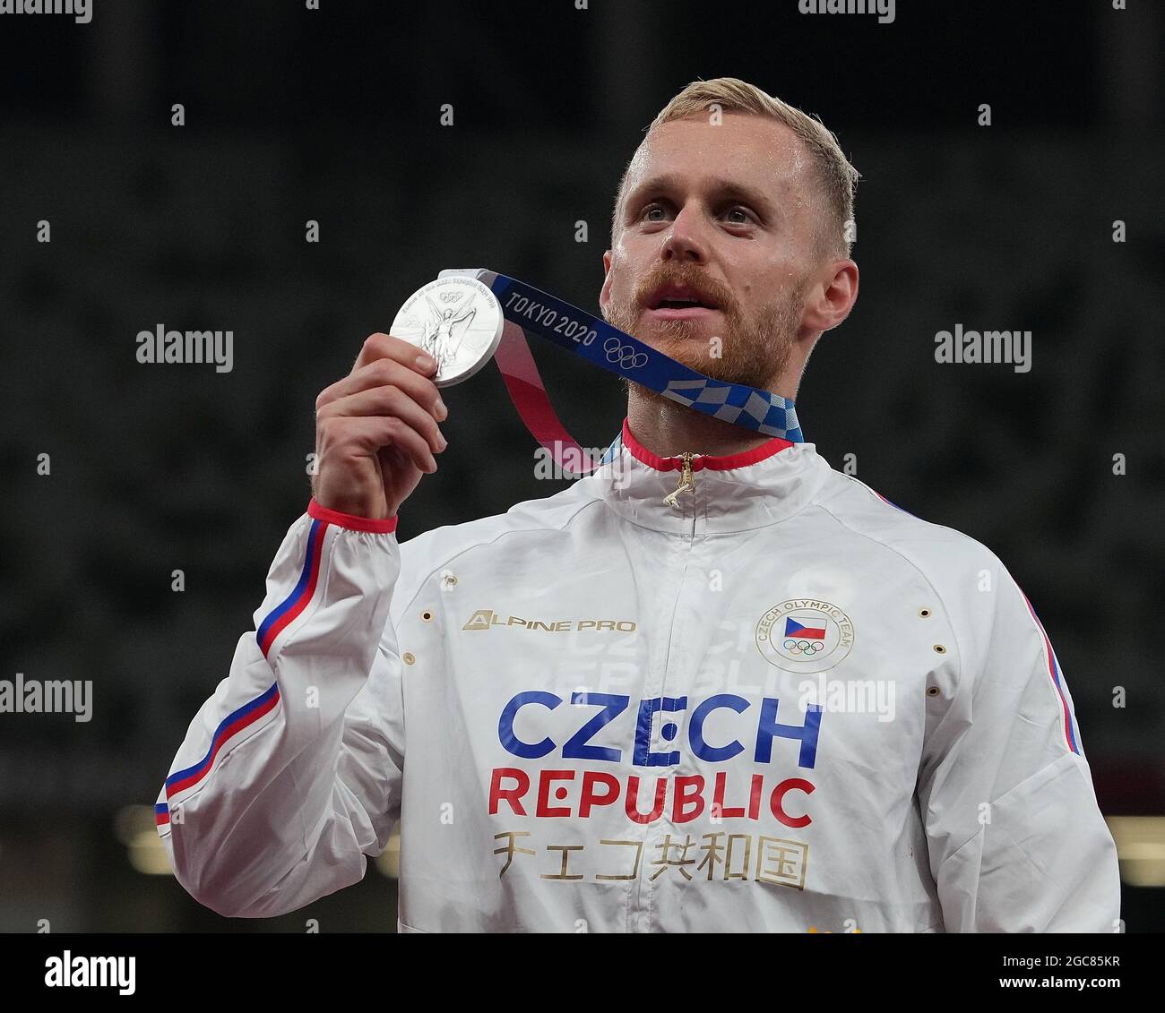 Tokyo, Japan. 7th Aug, 2021. Jakub Vadlejch of Czech Republic reacts ...