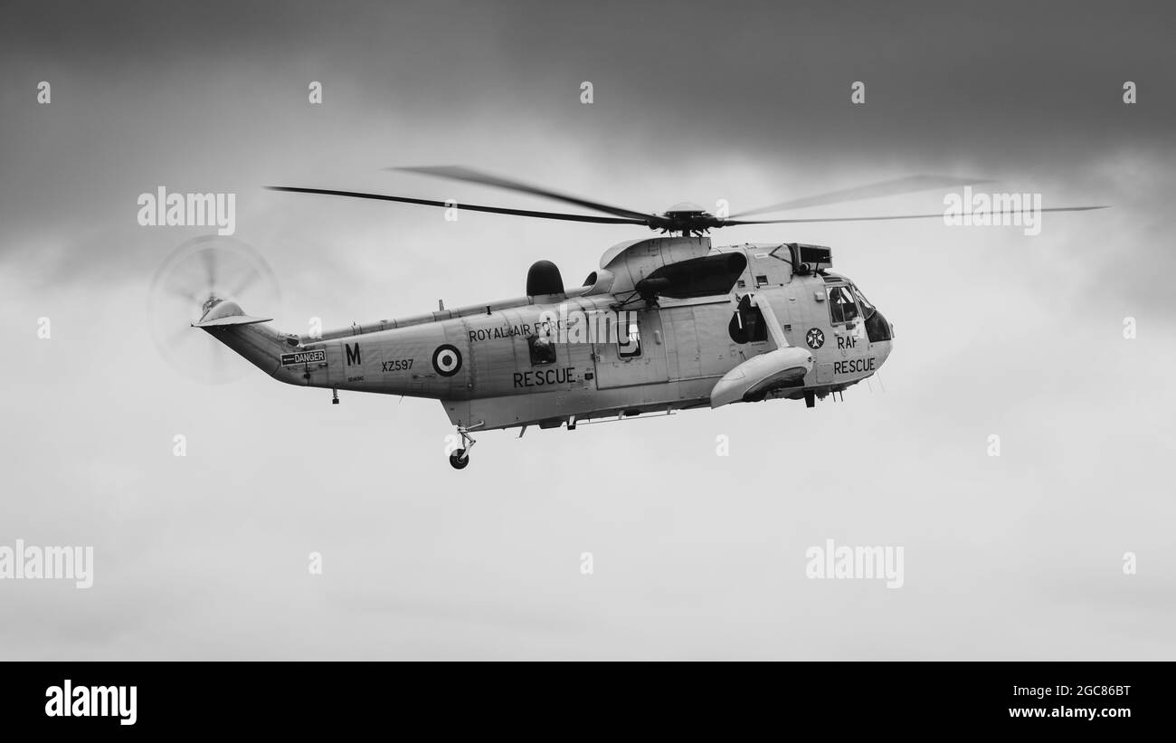 RAF Westland Sea King Search and Rescue helicopter owned and operated by Historic Helicopter ...