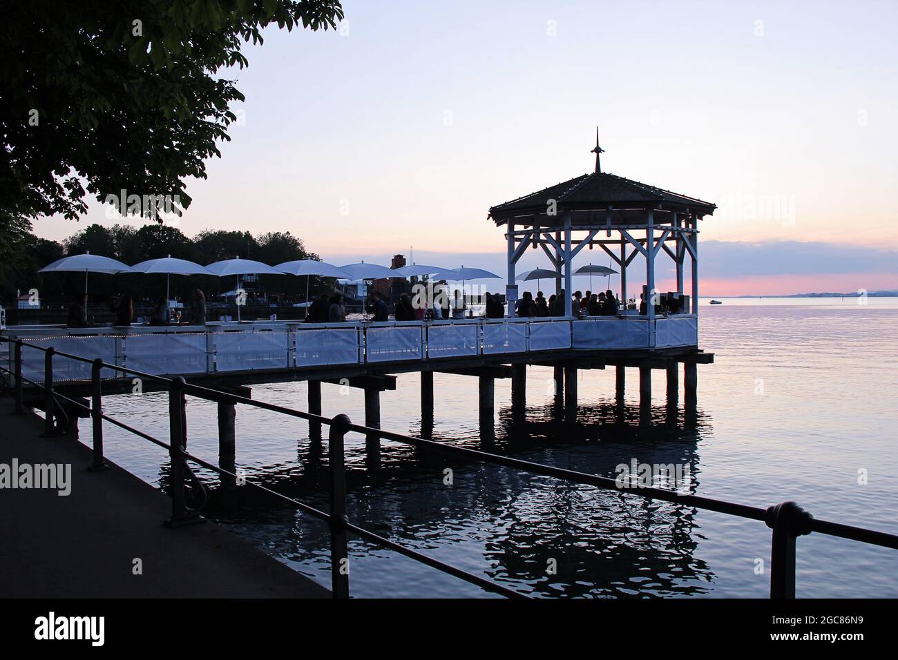 Beautiful Sunset at Lake Constance Stock Photo - Alamy