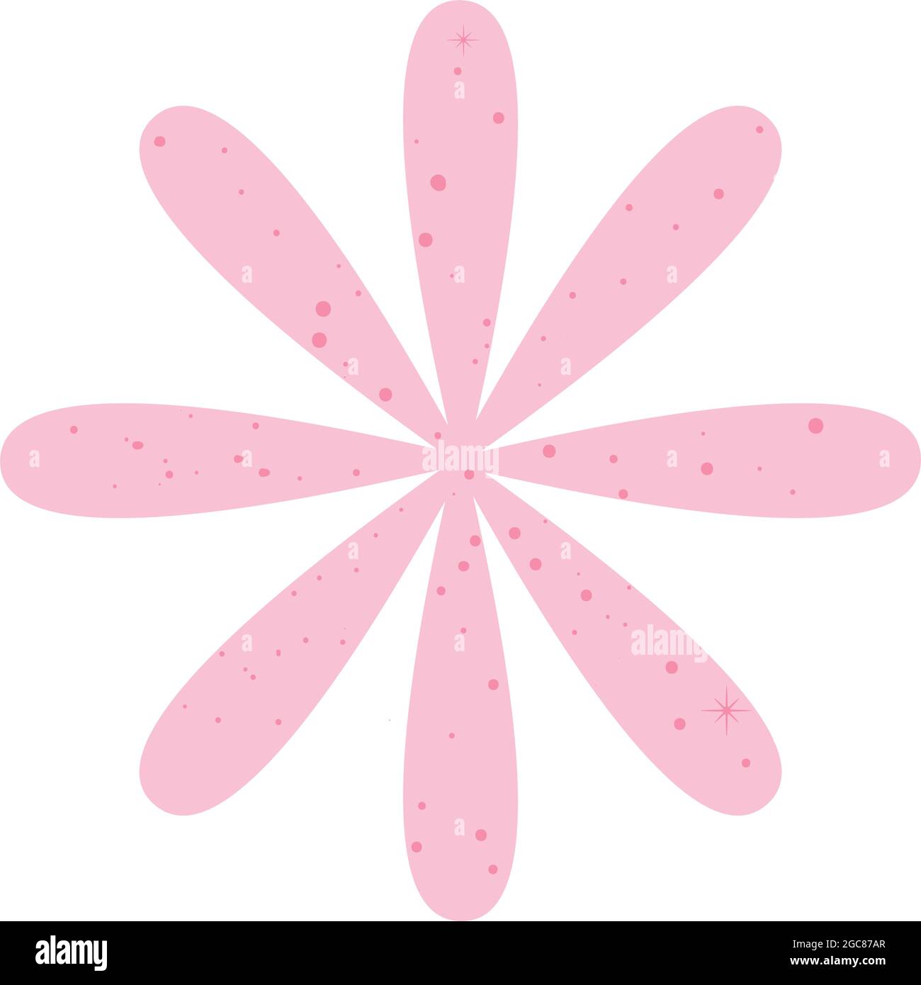 pink flower icon on white background Stock Vector Image & Art - Alamy