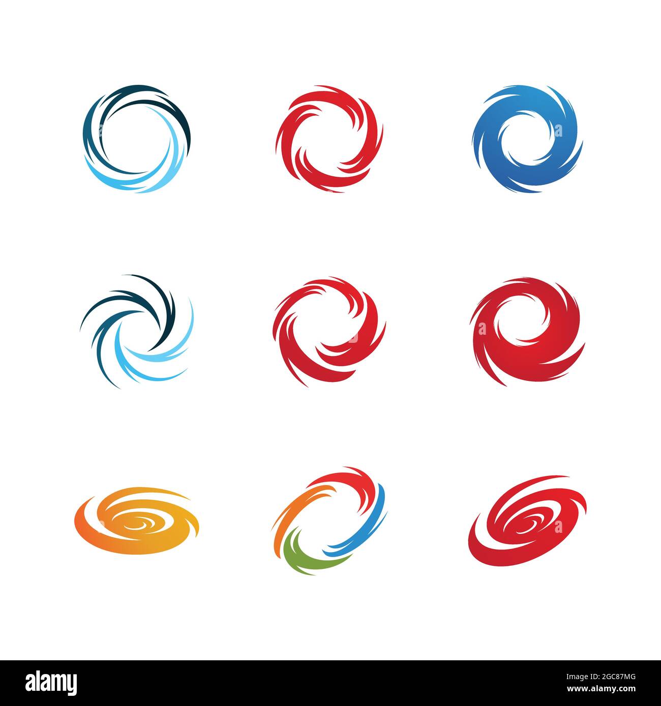 vortex vector illustration icon Logo Template design Stock Vector Image ...