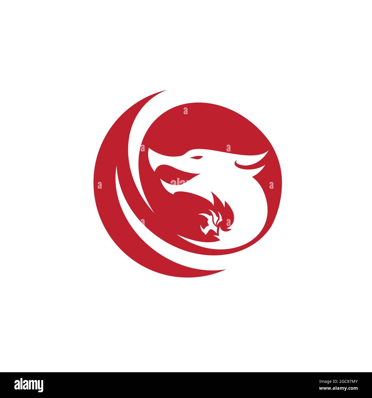 Dragon vector icon illustration design logo template Stock Vector Image ...