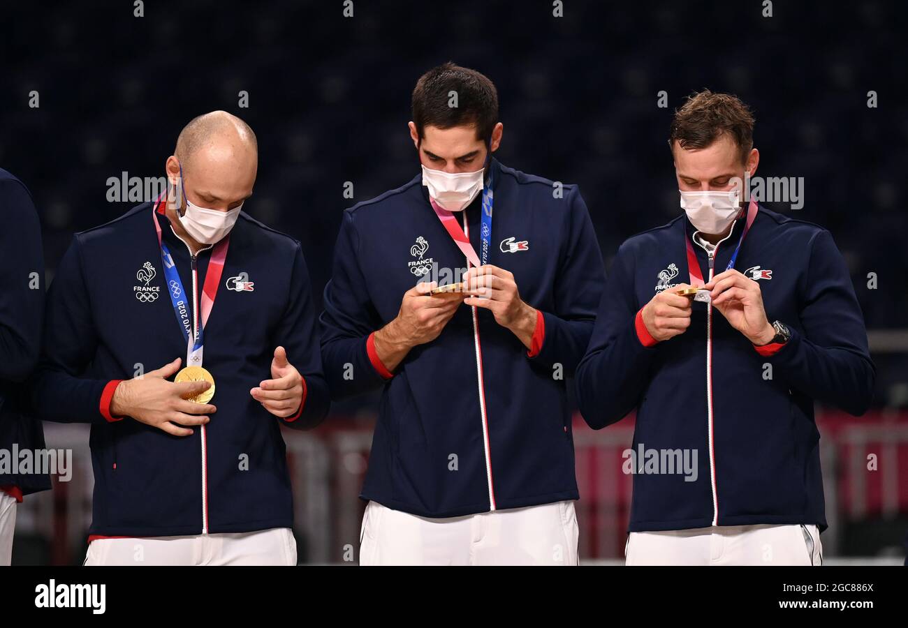 Tokio, Japan. 07th Aug, 2021. Handball: Olympics, men, final, France ...