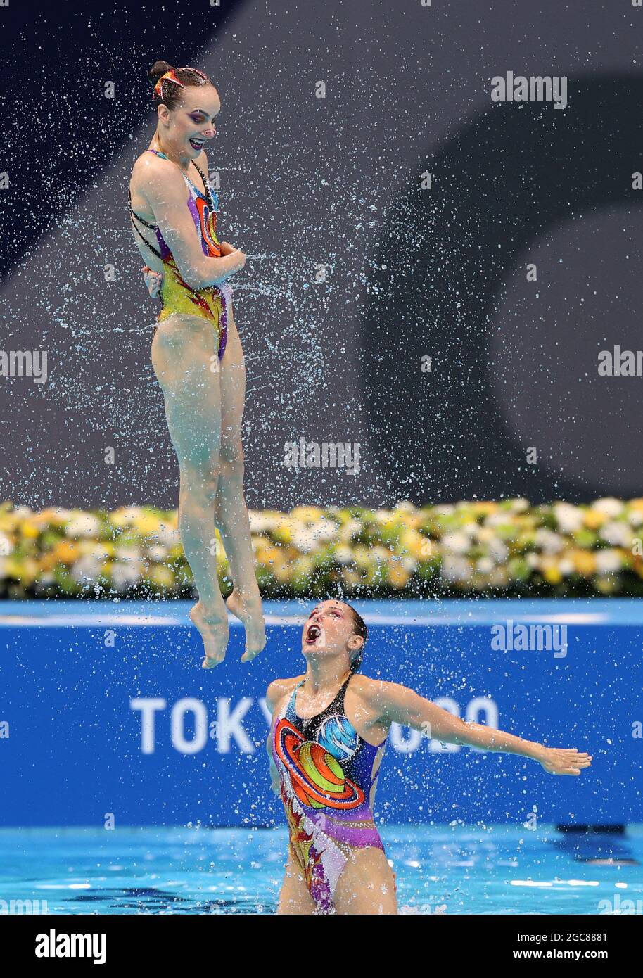 Tokyo, Japan. 7th Aug, 2021. Team ROC compete during the artistic ...