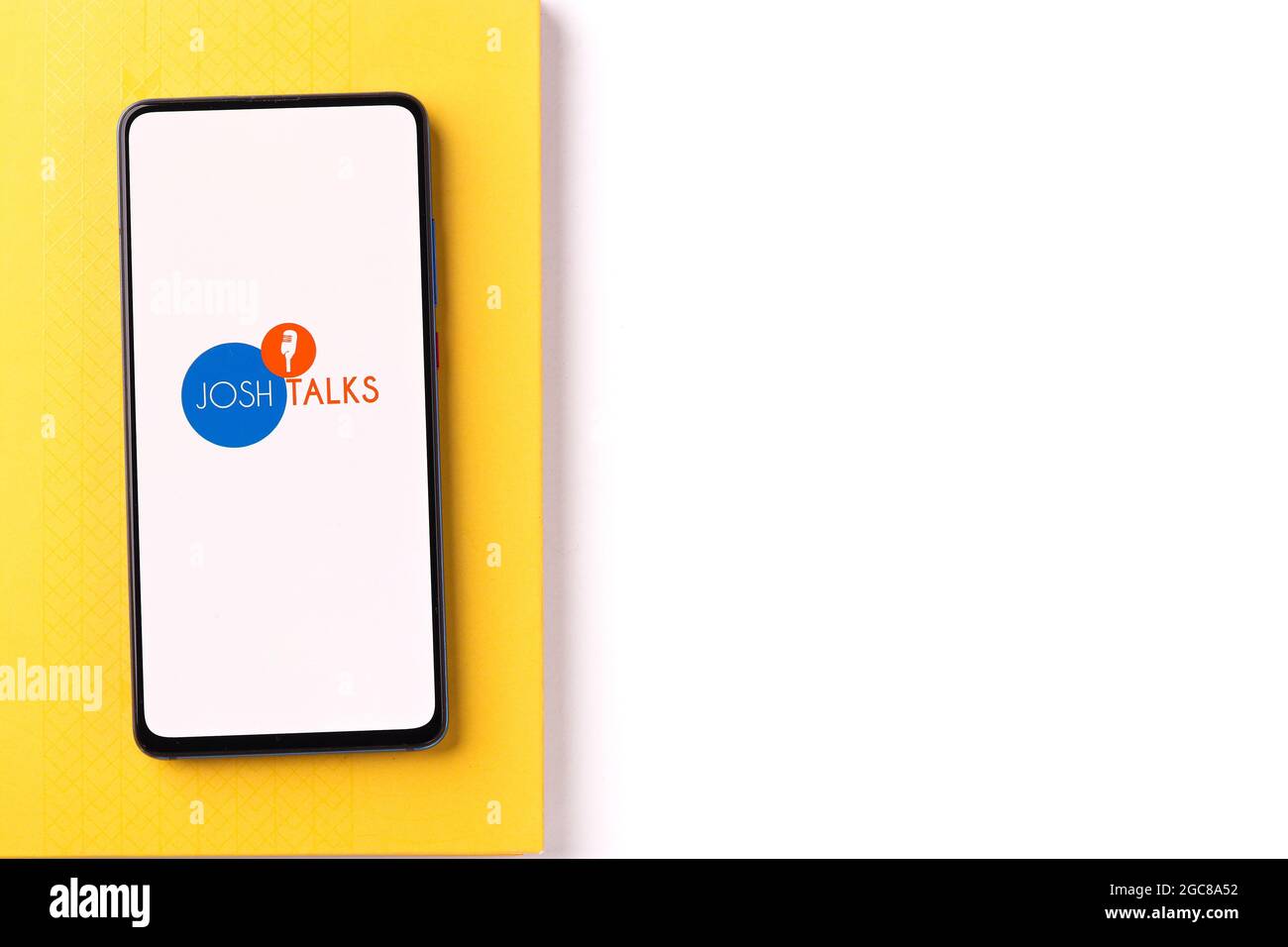 Assam, India - August 6, 2021 : JOSH Talks logo on phone screen stock ...