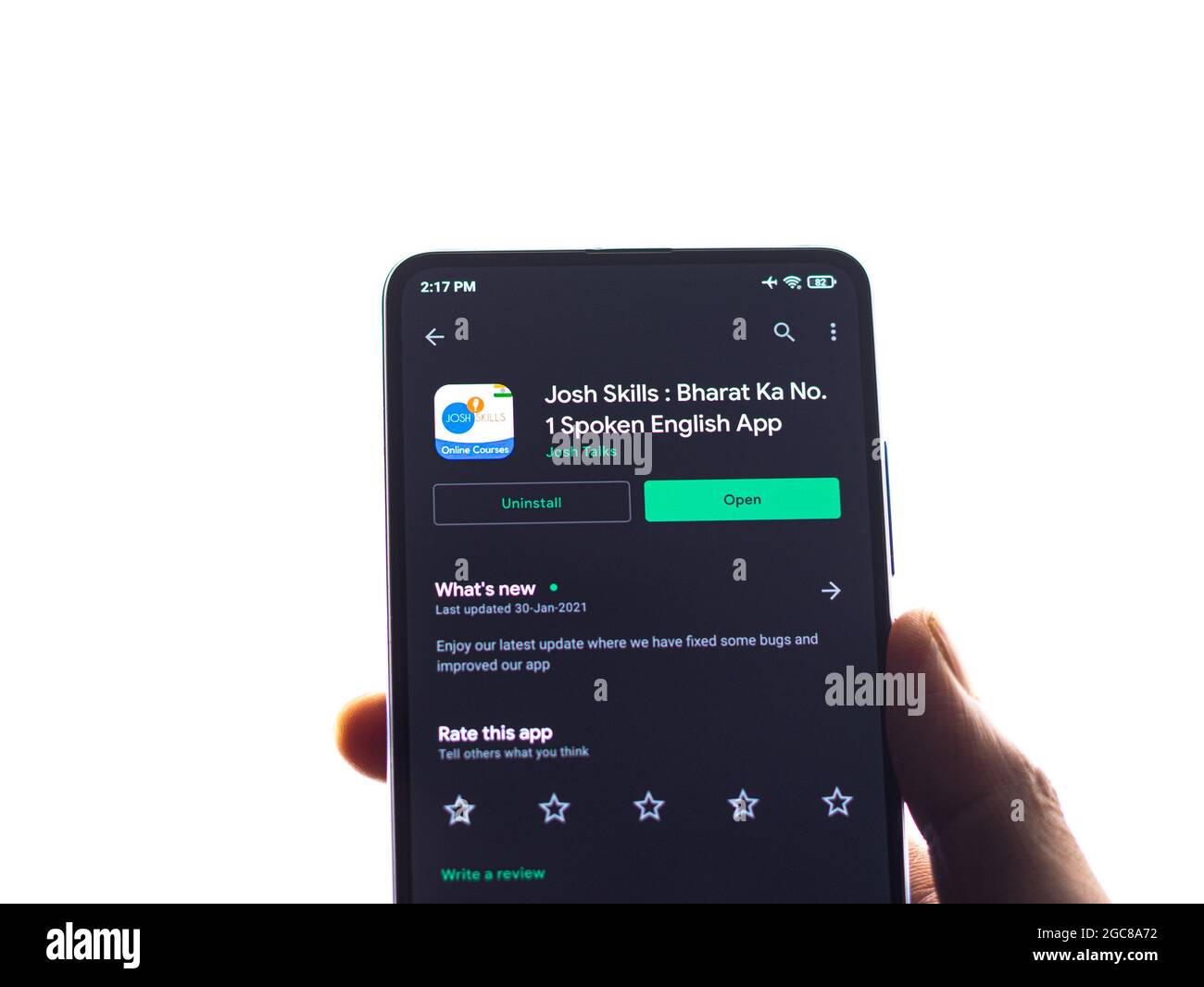 Assam, India - August 6, 2021 : JOSH Talks logo on phone screen stock ...