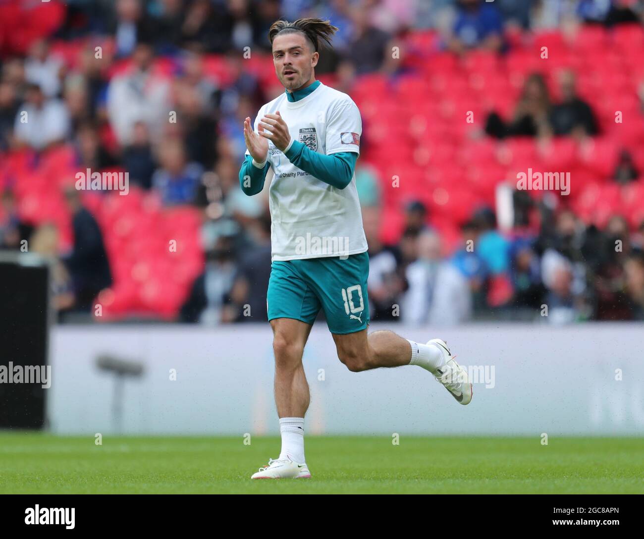 Jack Grealish Applauds The Fans In The Warm Up, Leicester City V ...