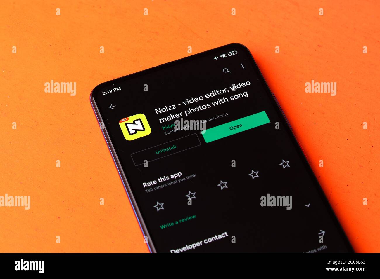 Assam, India - August 6, 2021 : Noizz logo on phone screen stock image ...