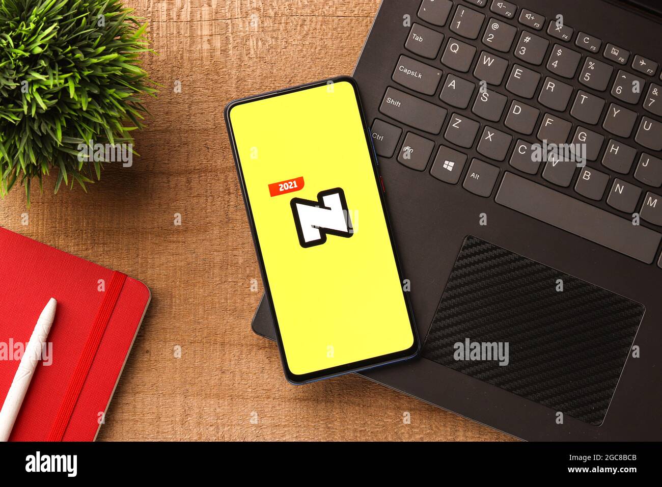 Assam, India - August 6, 2021 : Noizz logo on phone screen stock image ...