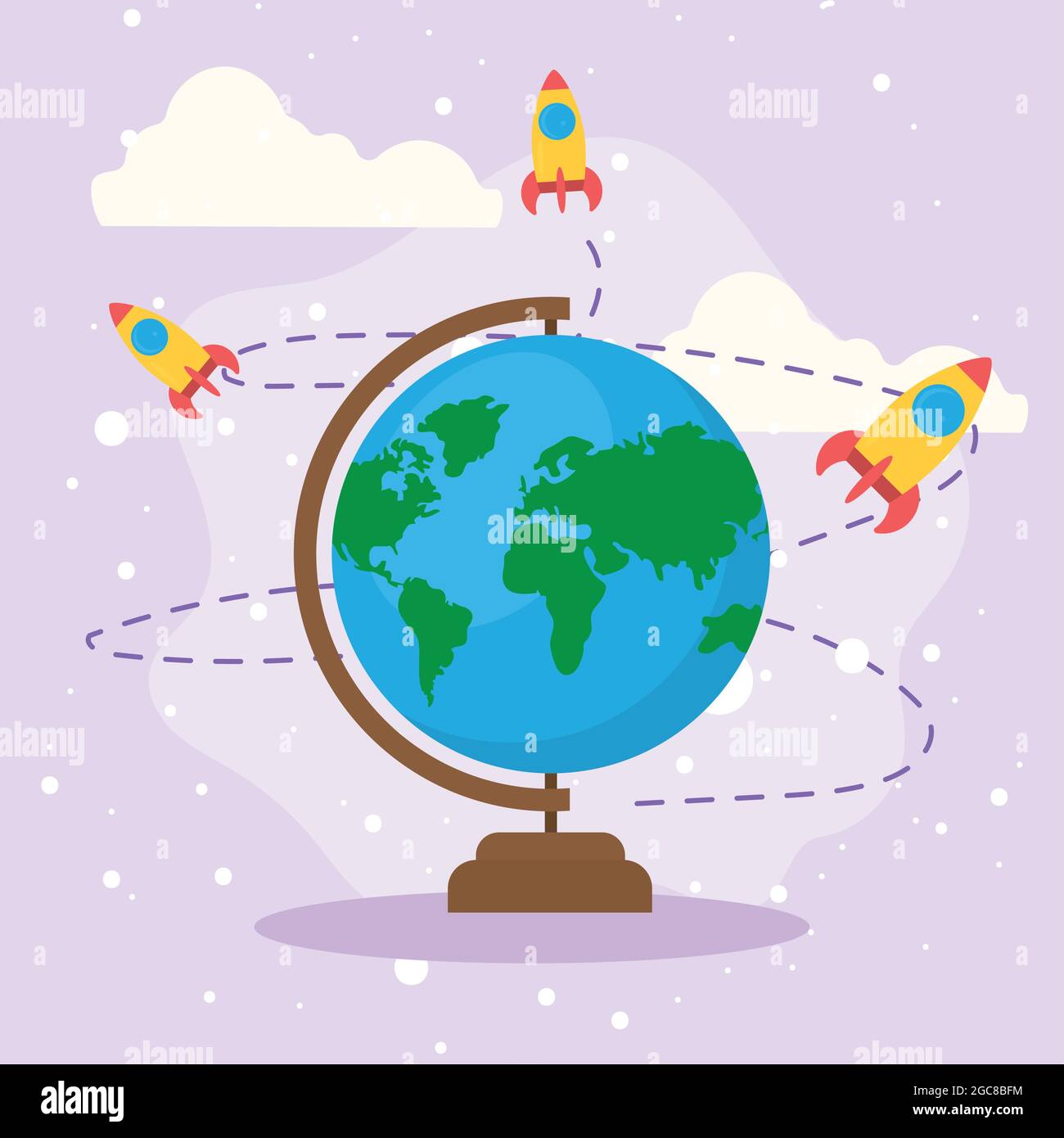 Planet launcher Stock Vector Images - Alamy