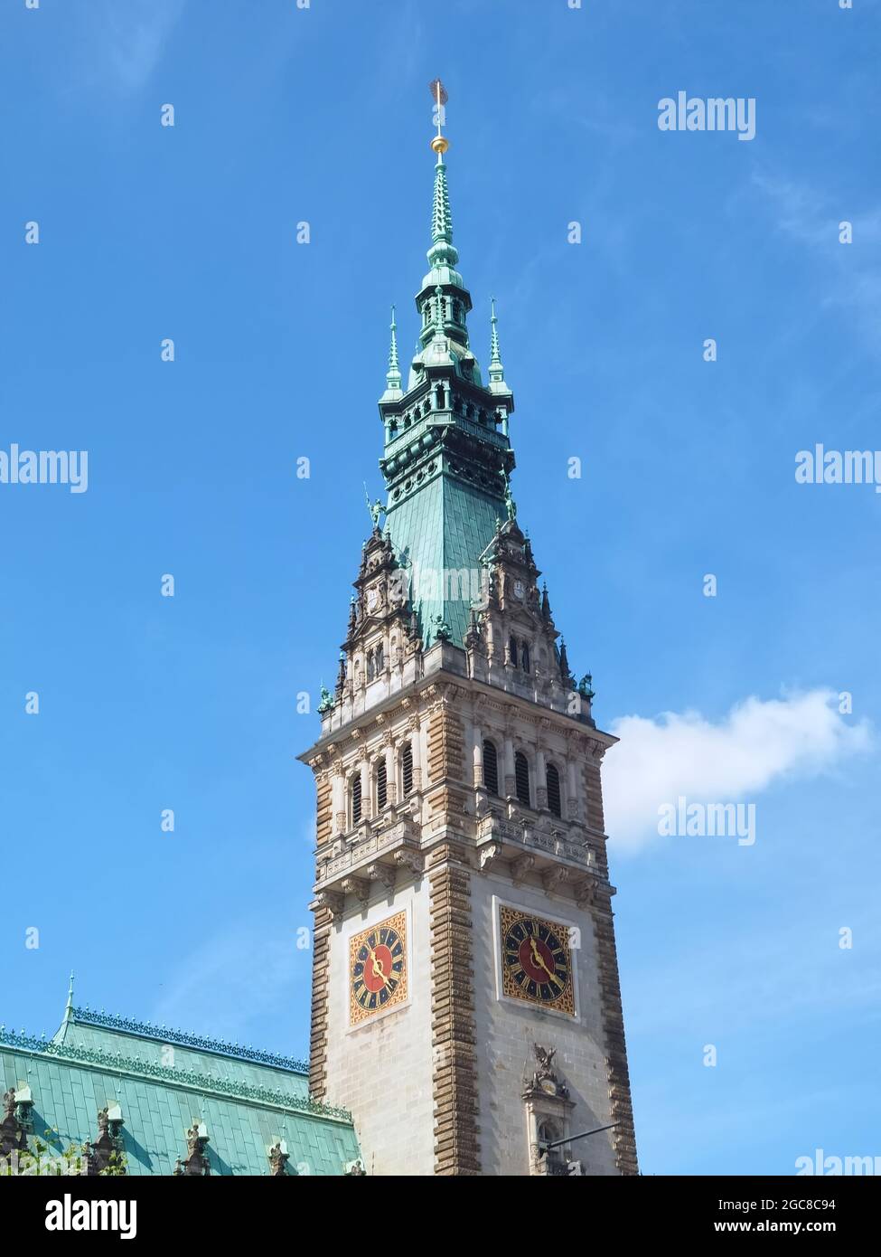Beautiful architecture in Hamburg: Historic town hall Stock Photo - Alamy