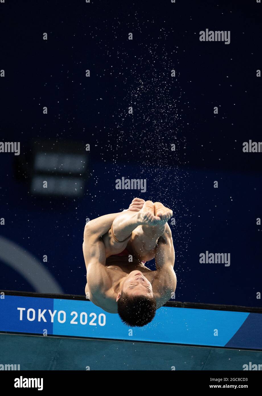 Tokyo, Kanto, Japan. 7th Aug, 2021. China diver, JIAN YANG, 27, during ...