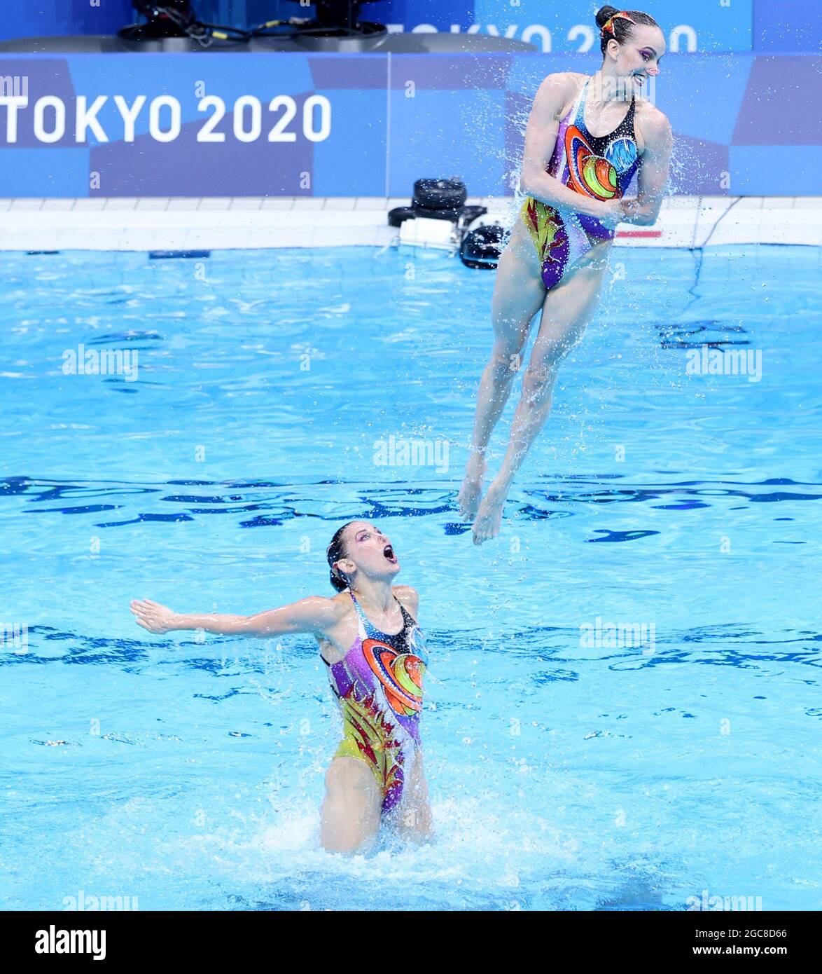 Tokyo, Japan. 7th Aug, 2021. Team ROC compete during the artistic ...