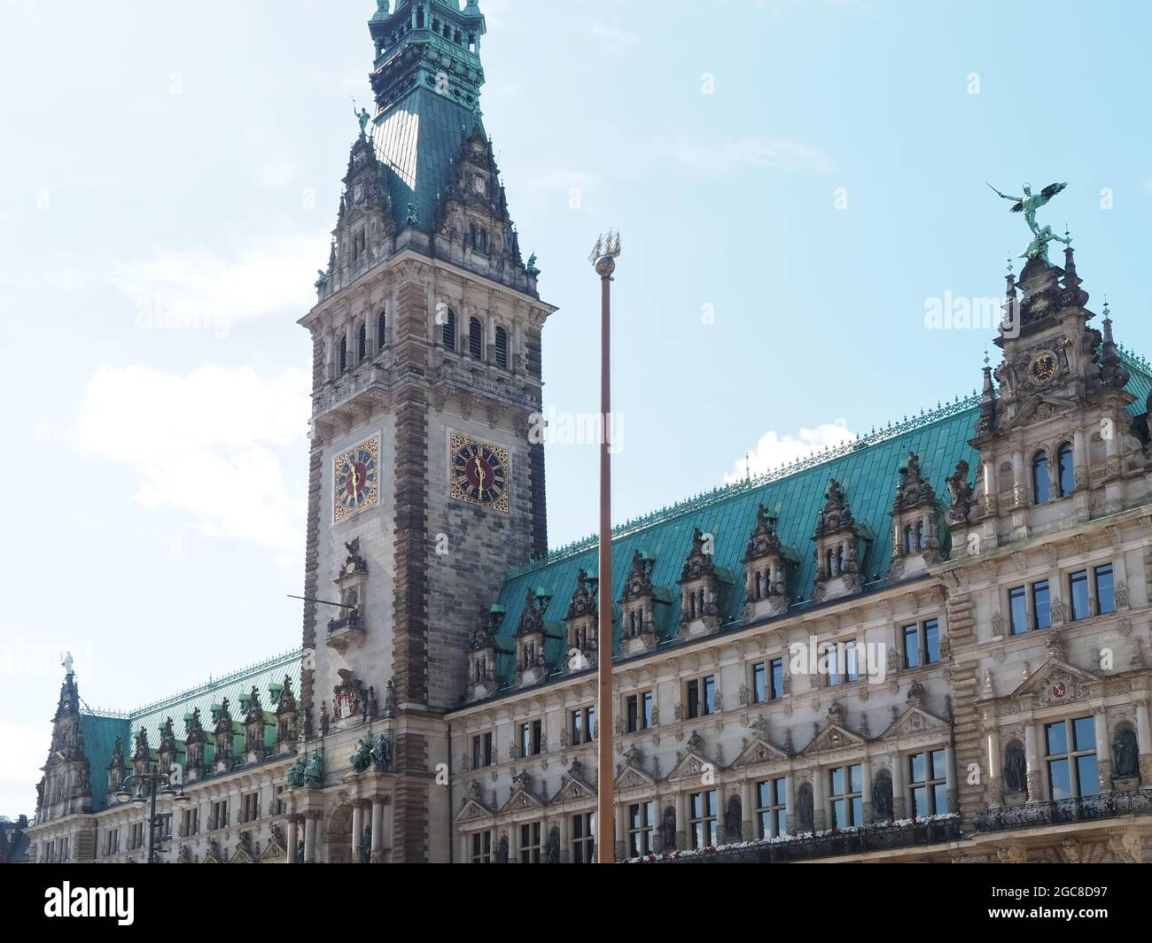 Beautiful architecture in Hamburg: Historic town hall Stock Photo - Alamy