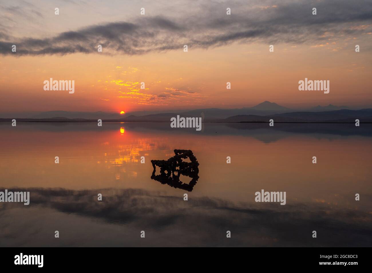 Smoky Sunrise over Bellingham Bay, Whatcom County, WA Stock Photo - Alamy
