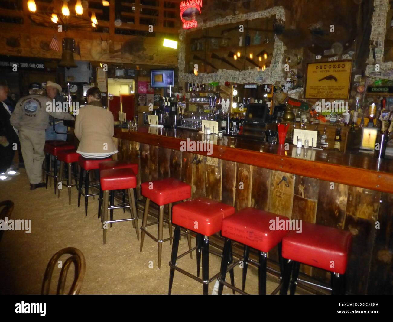 Red dog saloon Alaska Arctic circle Juneau Douglas Island famous bar ...