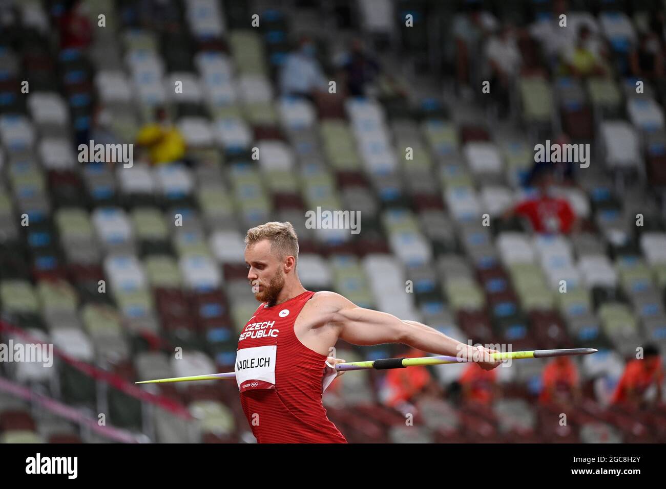 Tokyo, Japan. 07th Aug, 2021. Czech Jakub Vadlejch competes in men's ...