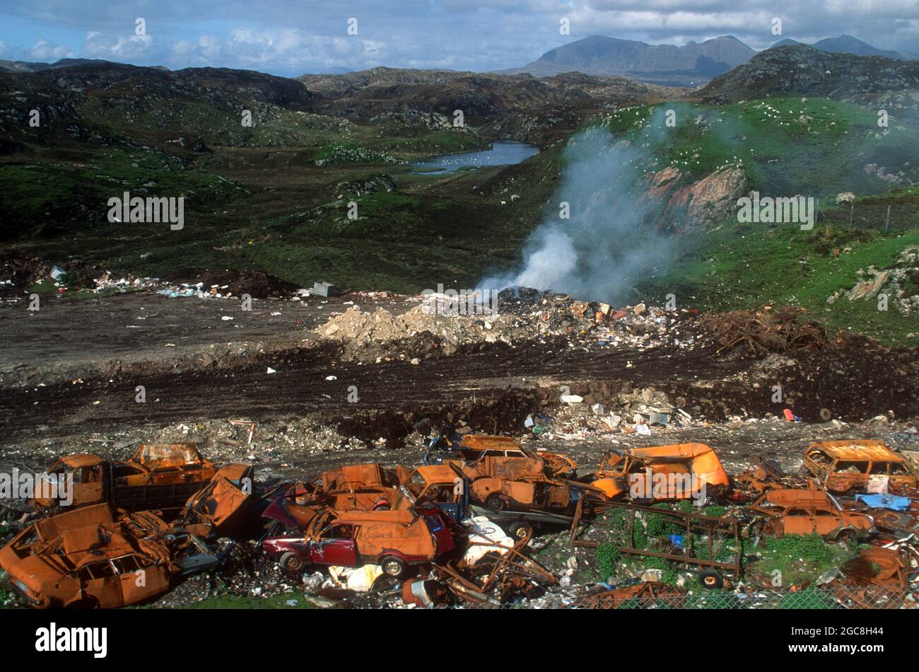 Domestic and industrial waste dumped in pen countryside; North West ...