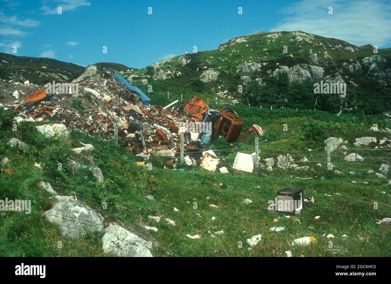 Domestic and industrial waste dumped in pen countryside; North West ...