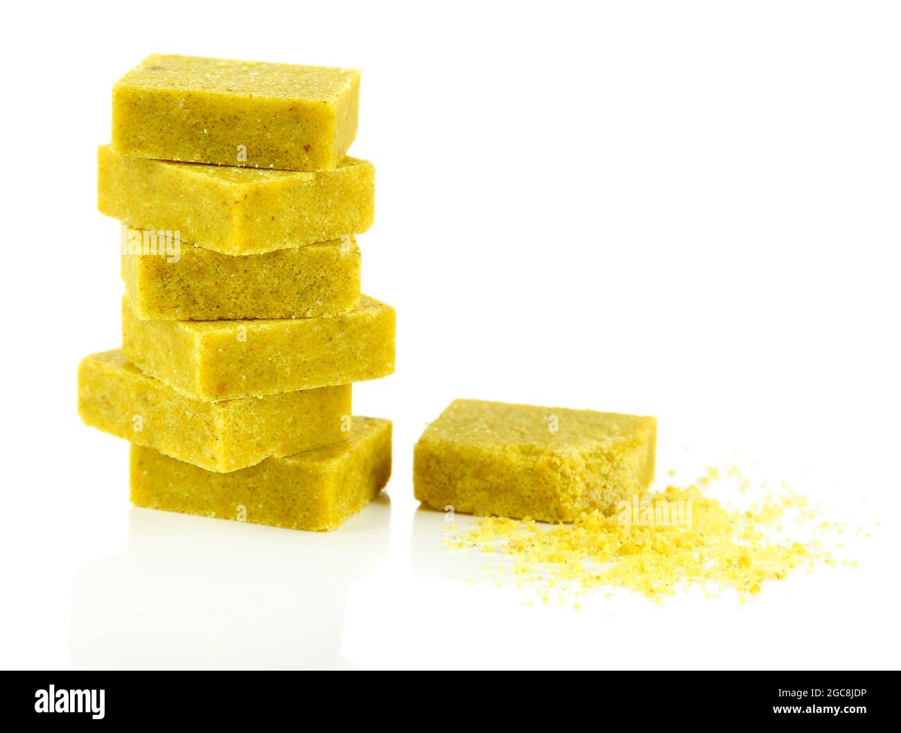 Bouillon cubes, isolated on white Stock Photo - Alamy