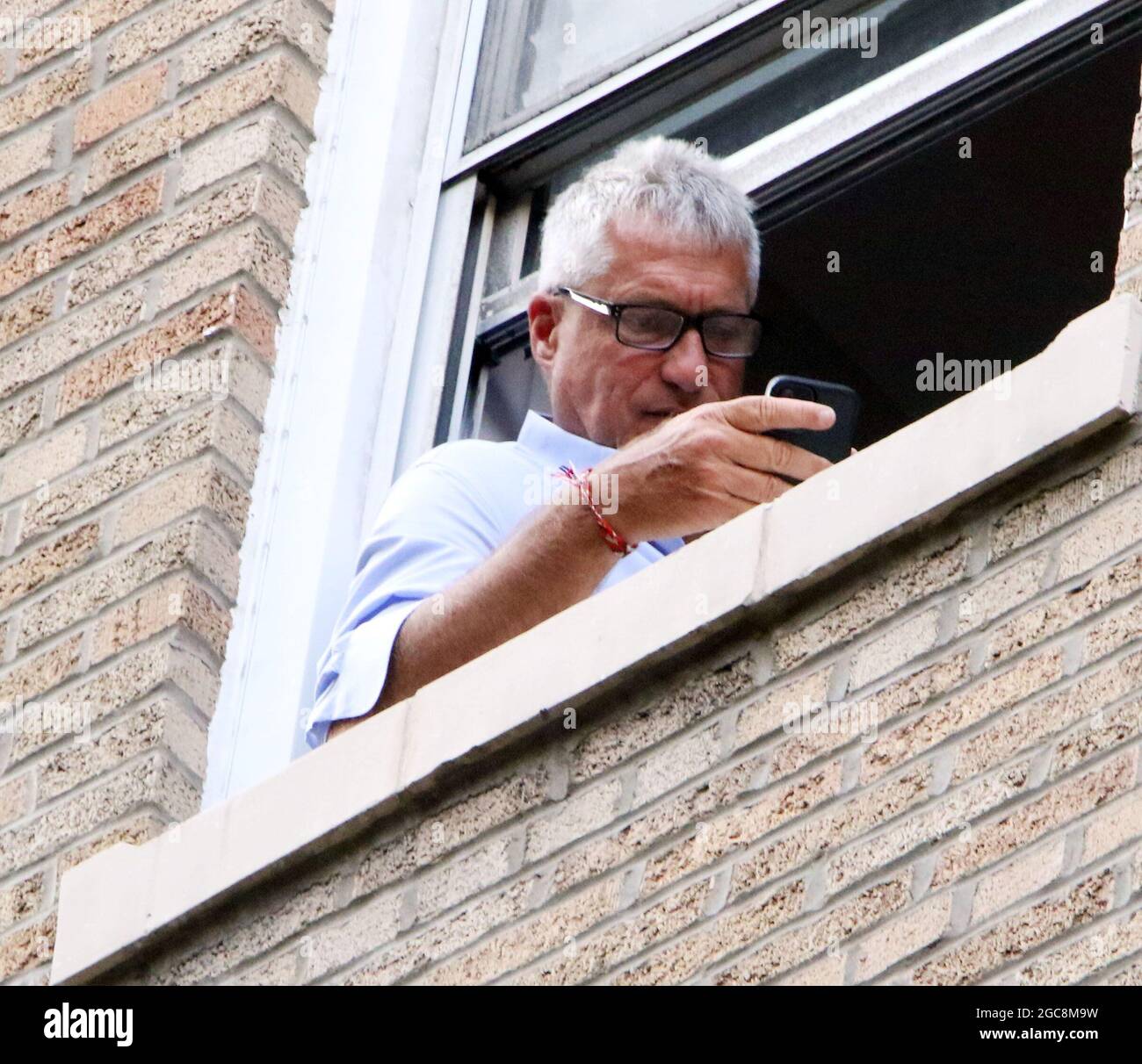 New York, NY, USA. 6th Aug, 2021. Steven Donziger seen outside his ...
