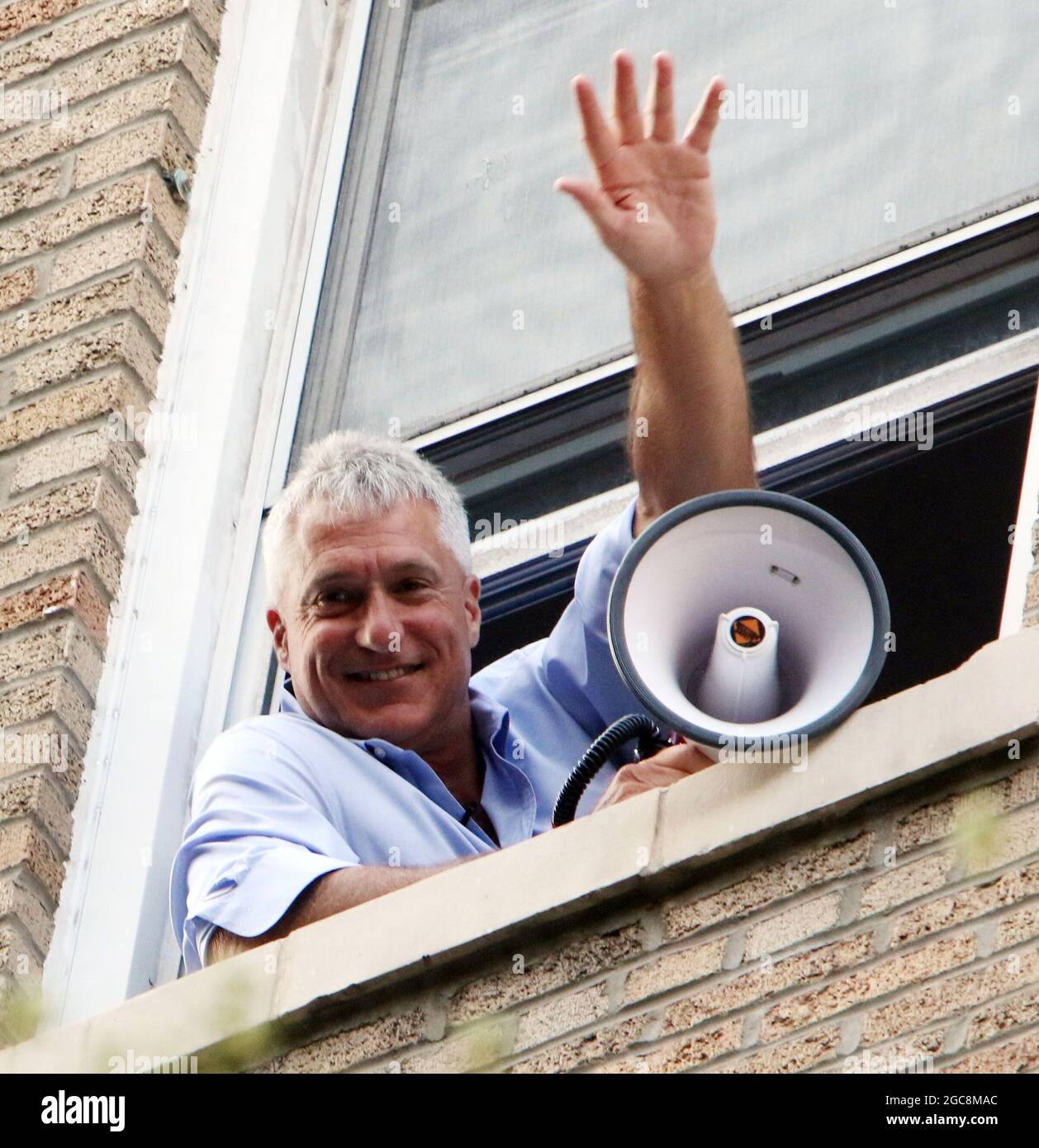 New York, NY, USA. 6th Aug, 2021. Steven Donziger seen outside his ...