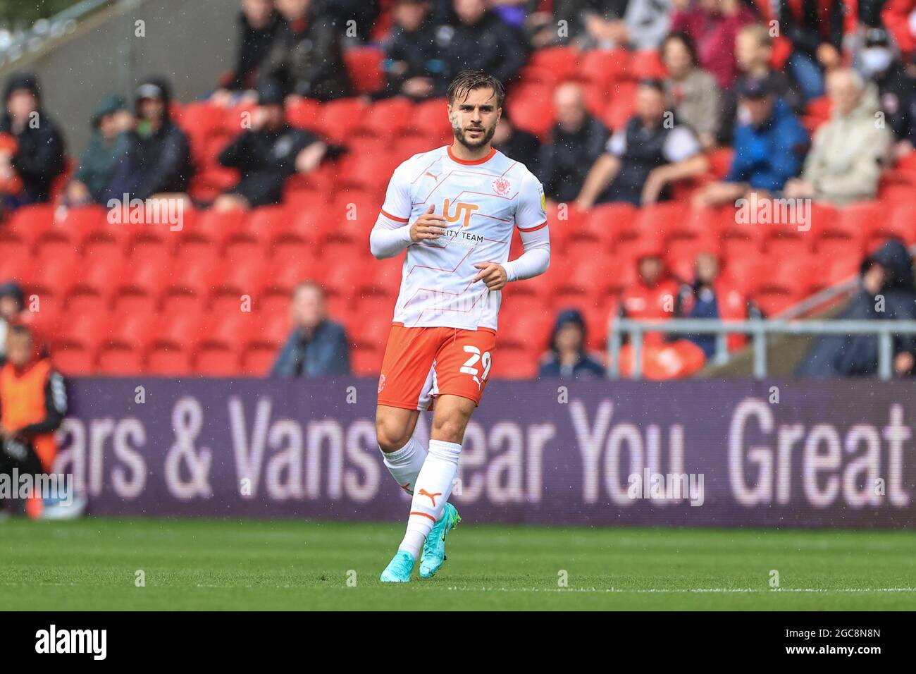 Luke Garbutt #29 of Blackpool during the game Stock Photo - Alamy