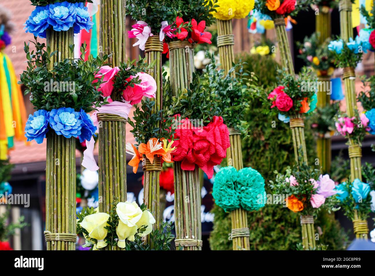 Easter Palm Contest in Lipnica Murowana, Poland. Annual event of Palm ...