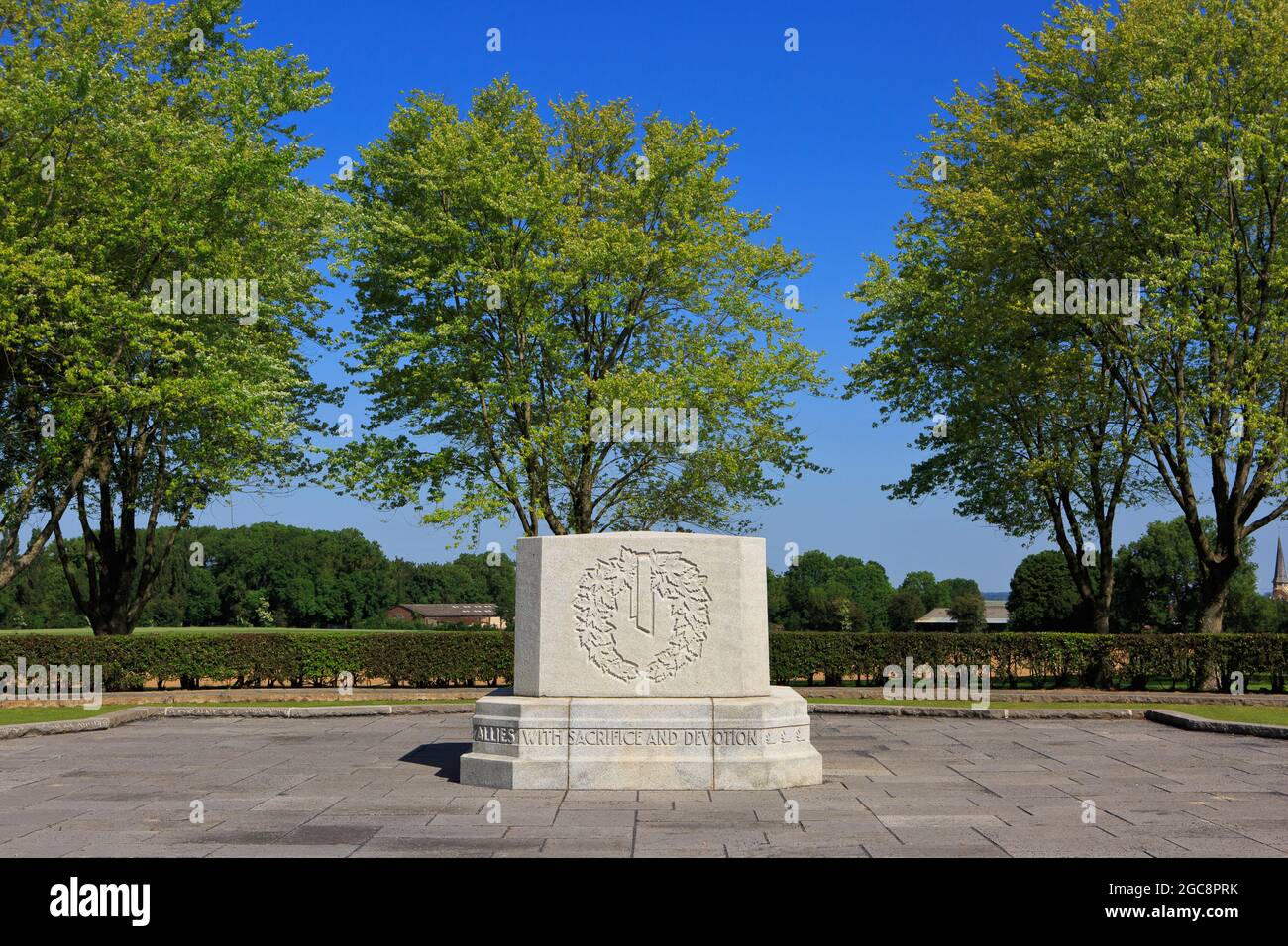 The World War I Canadian Memorial at Courcelette (Somme), France Stock ...