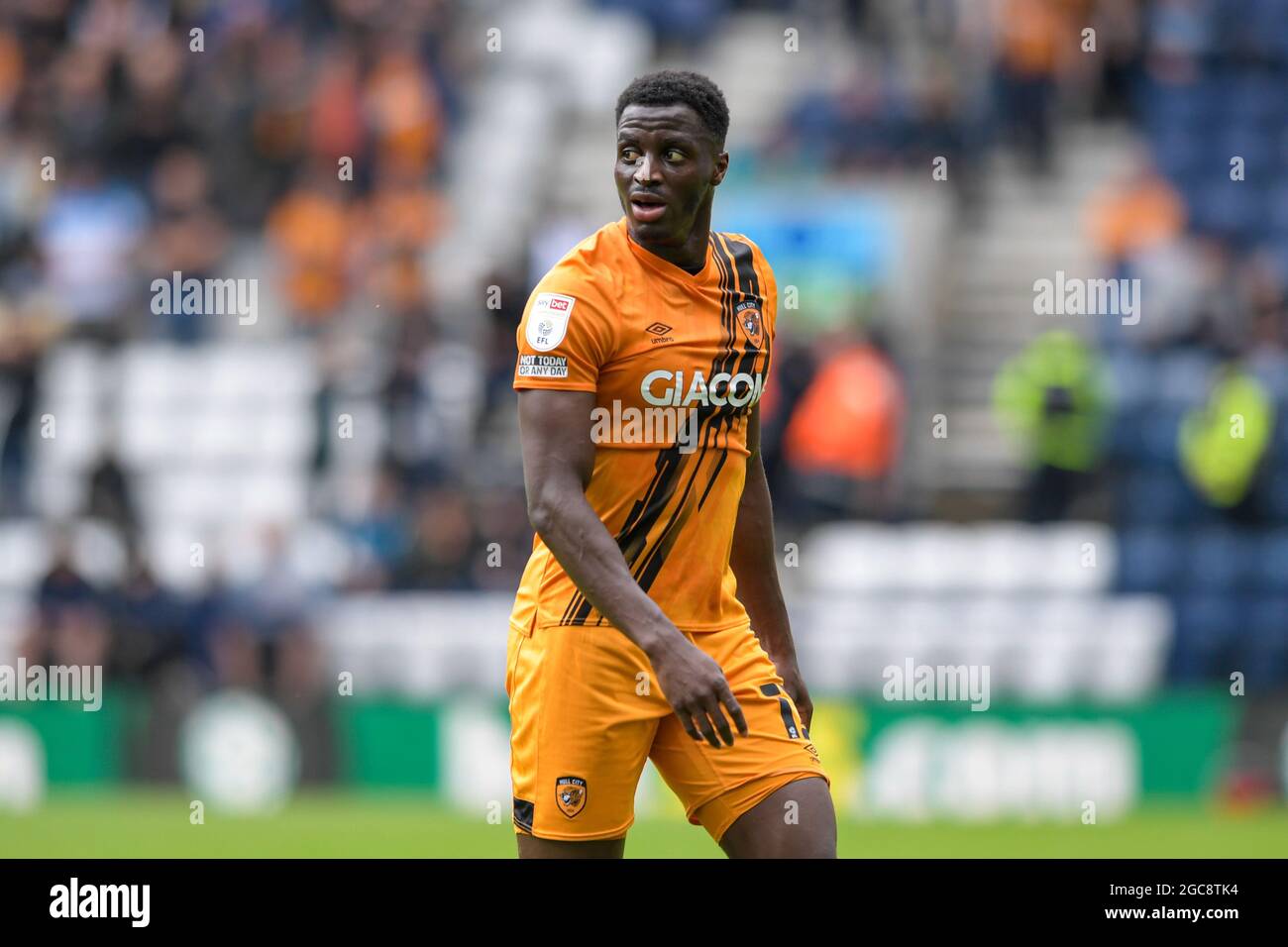 Joshua Emmanuel #12 of Hull City in action during the game Stock Photo ...