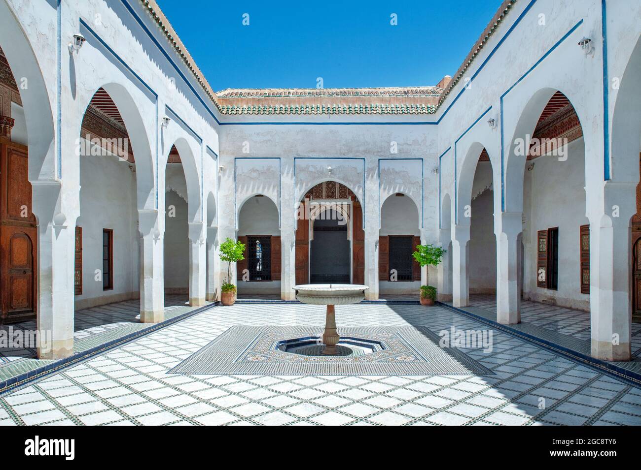 Exquisite historical site in traditional Islamic architecture, with ...