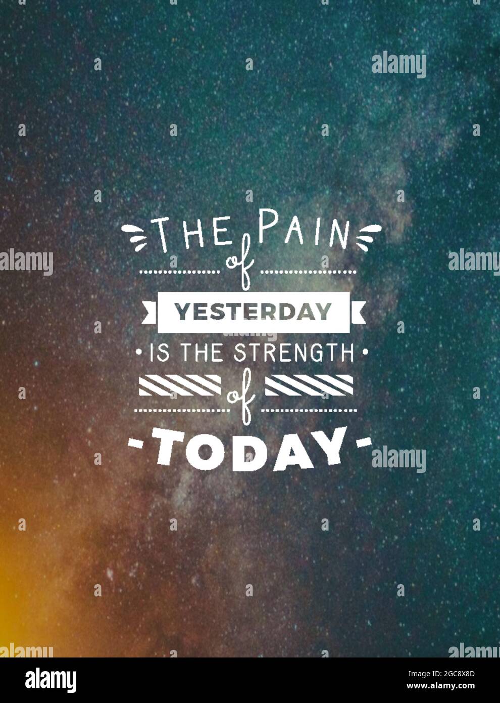 Motivational quote isolated in artistic colorful background Stock Photo ...