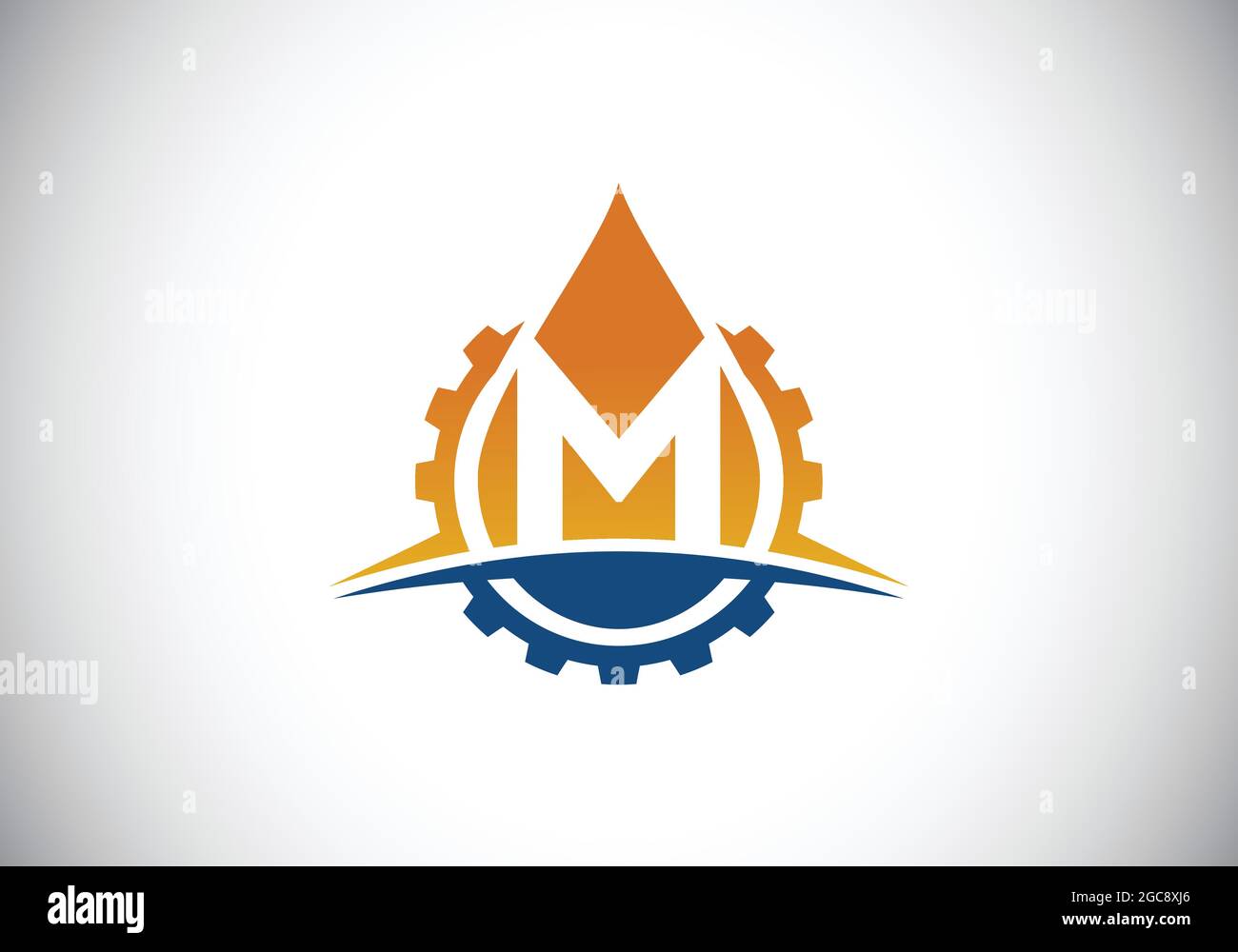 M gear logo Stock Vector Images - Alamy