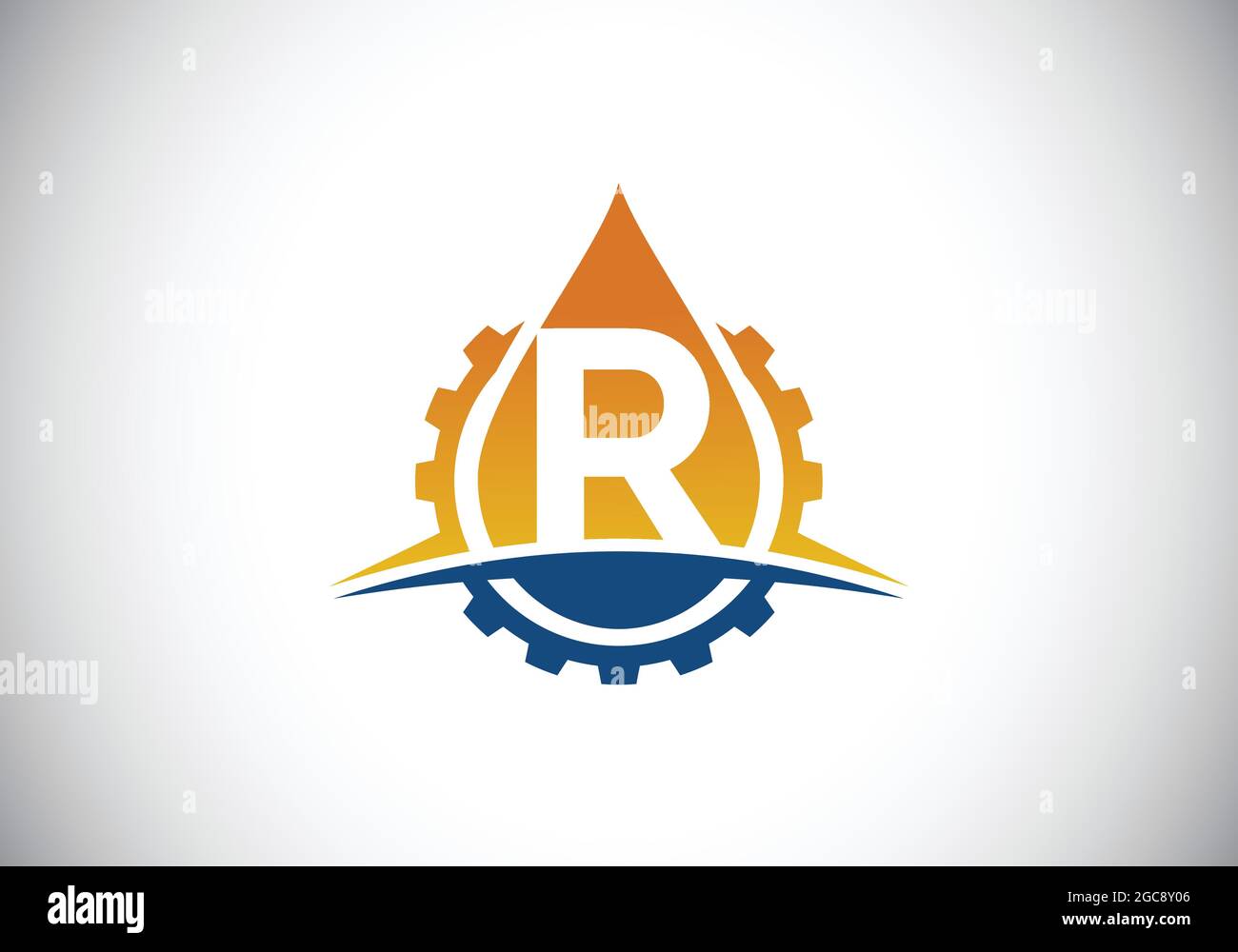 R gear logo hi-res stock photography and images - Alamy