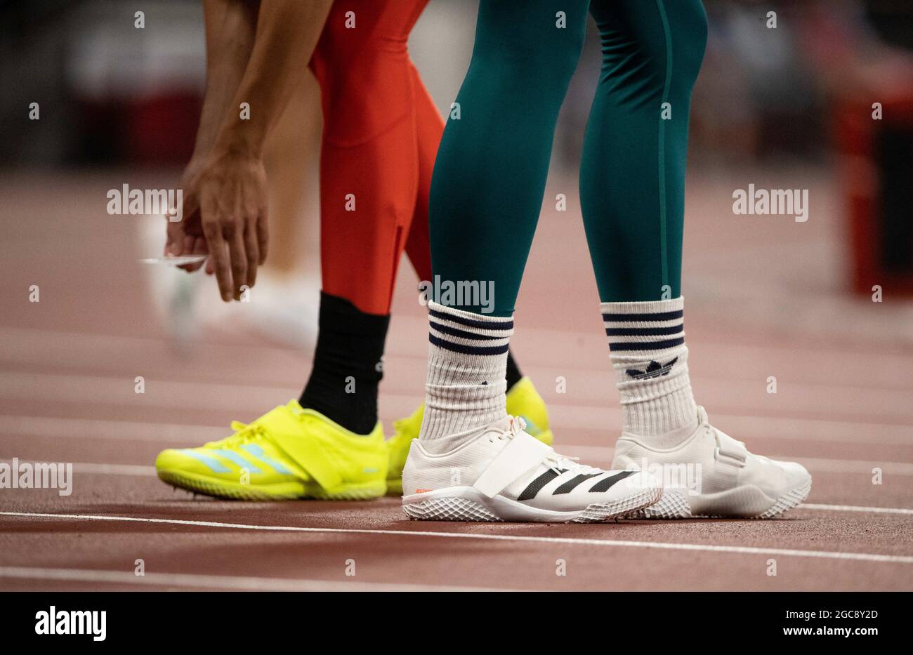 Tokyo, Kanto, Japan. 7th Aug, 2021. Women High Jumpers compete during ...