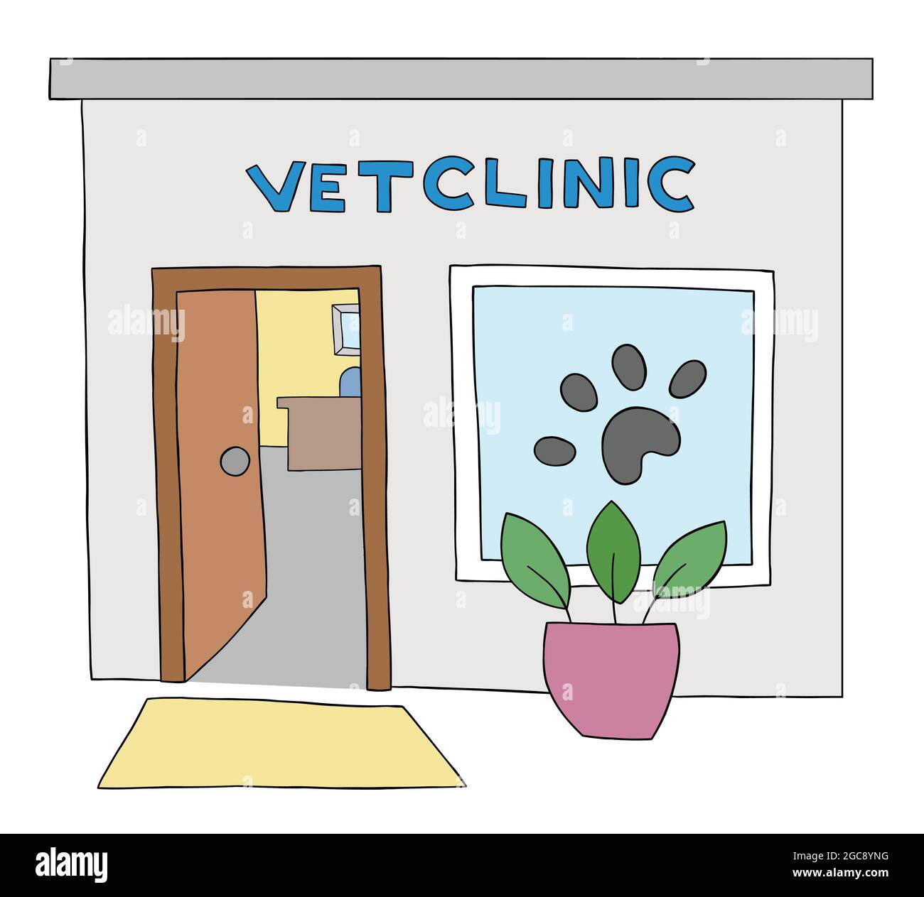 Outside clinic Stock Vector Images - Alamy