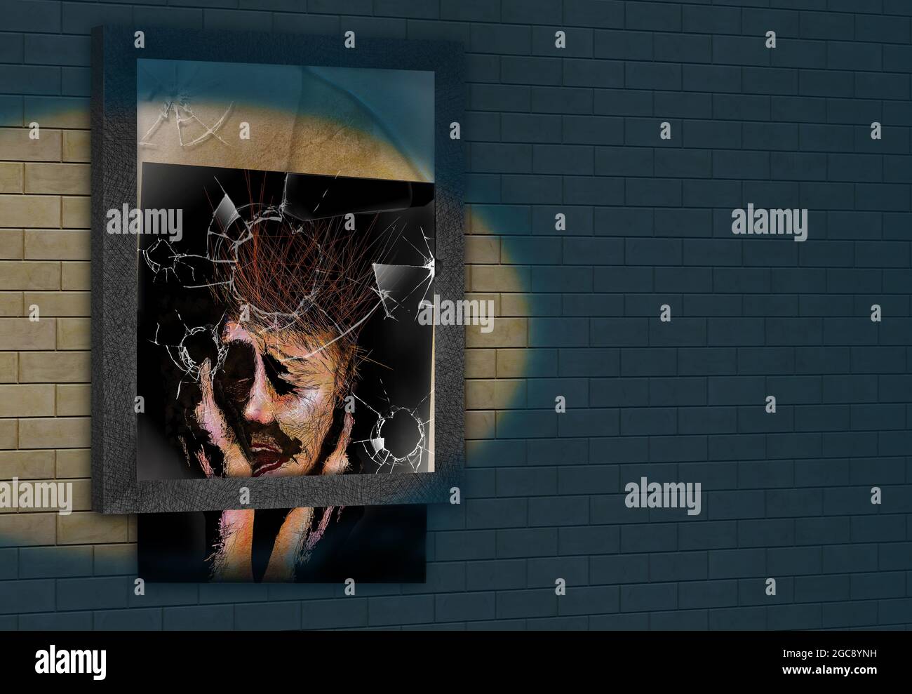 Anguish illustration hi-res stock photography and images - Alamy