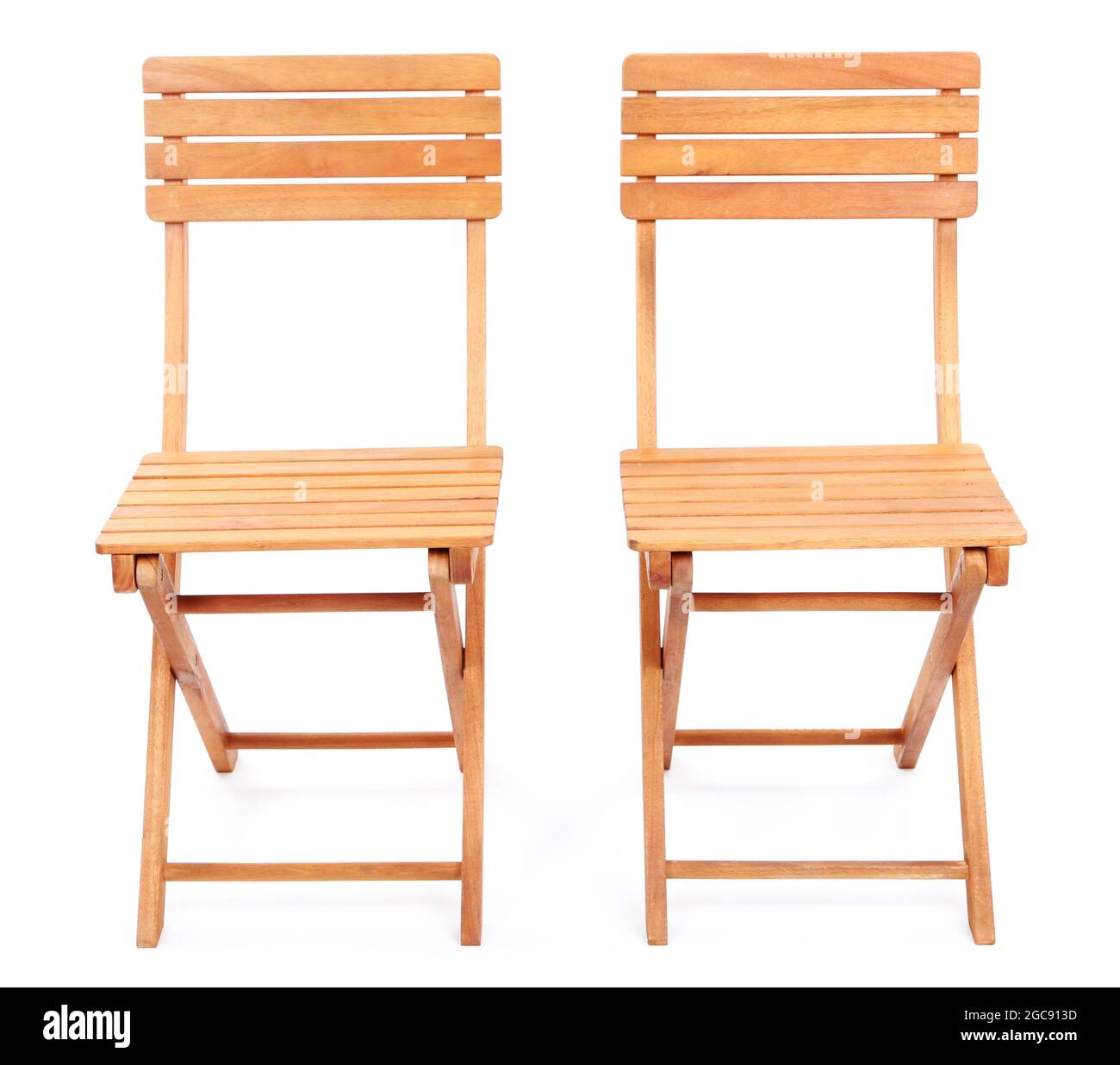 Wooden chairs isolated on white Stock Photo - Alamy