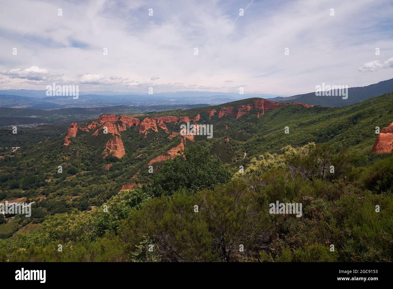 Panoramic View - Spetacular Landscape of Las Medulas - Unesco Heritage ...