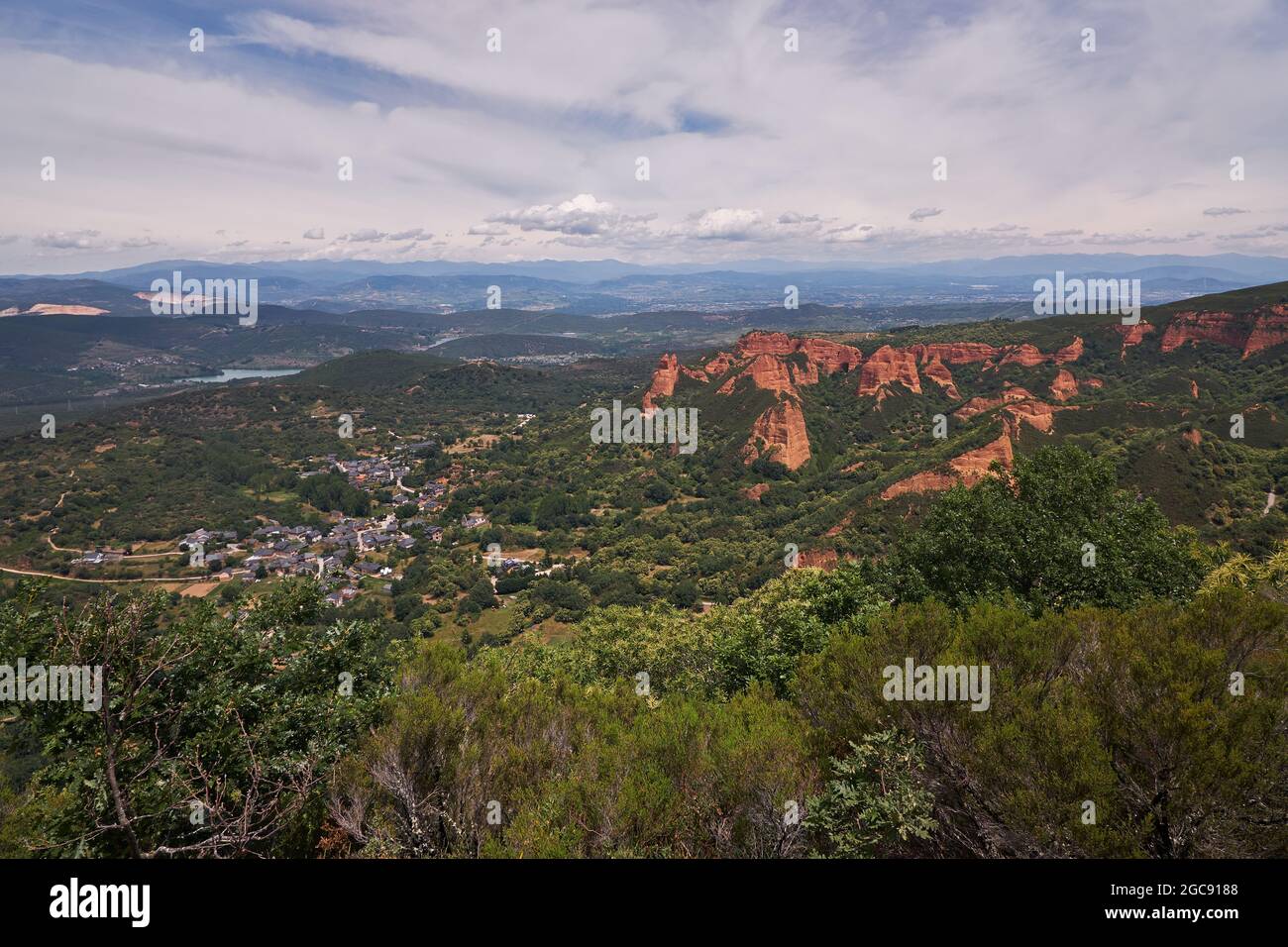 Panoramic View - Spetacular Landscape of Las Medulas - Unesco Heritage ...