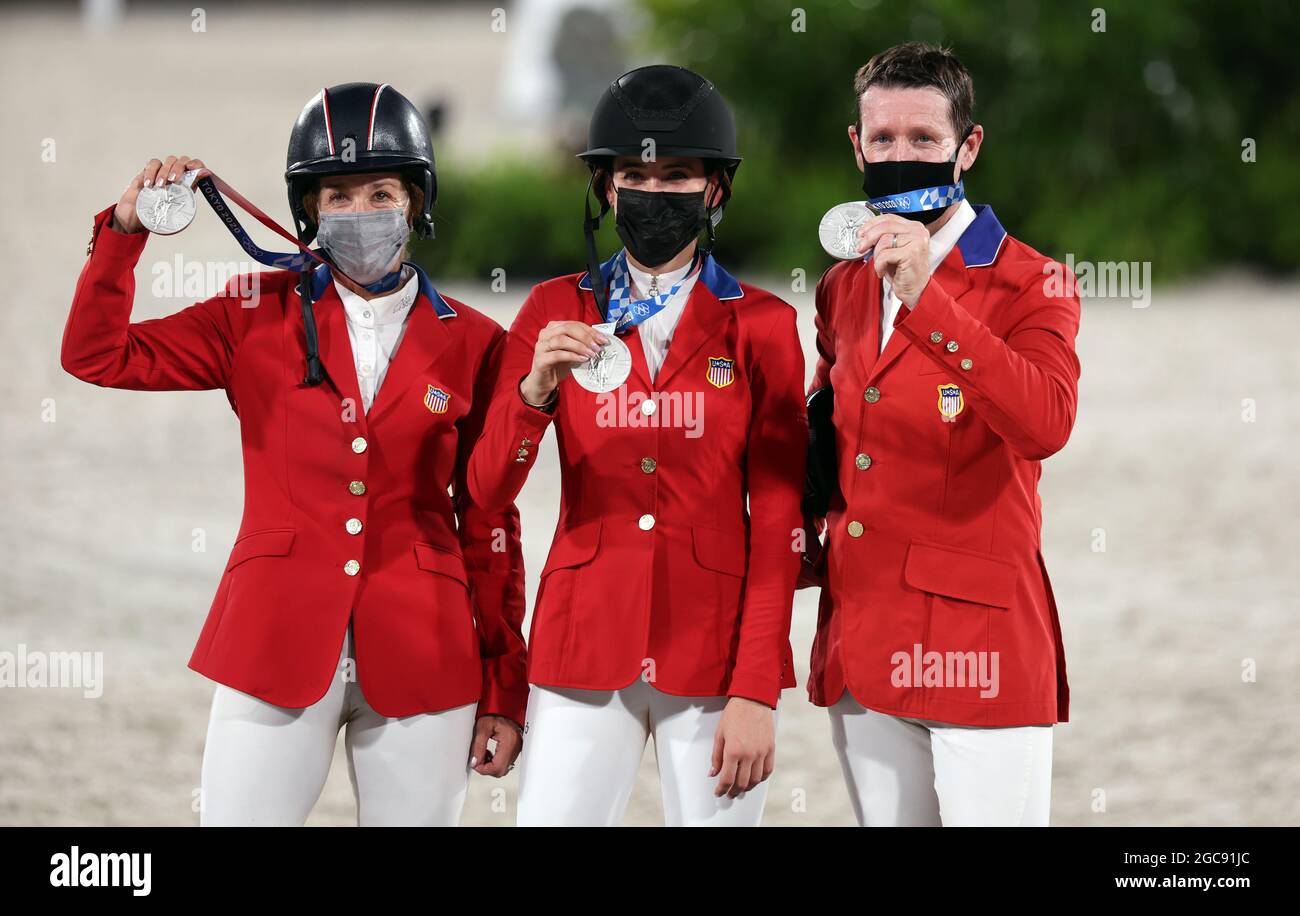 Tokio, Japan. 07th Aug, 2021. Equestrian Sport/Jumping: Olympics, team ...
