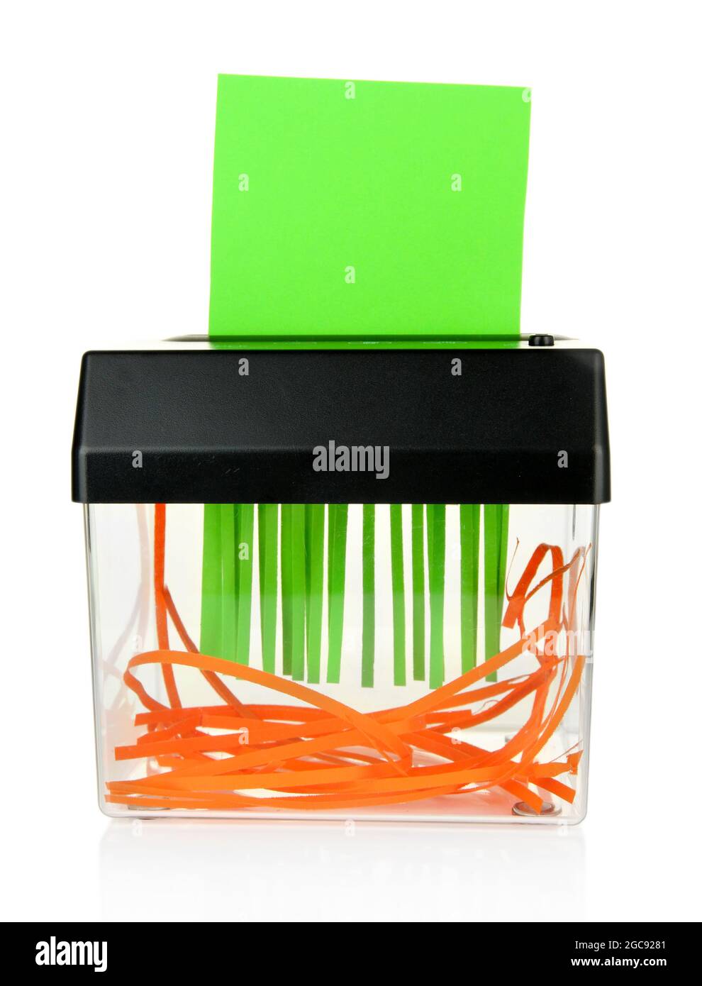 Paper shredder machine, isolated on white Stock Photo - Alamy